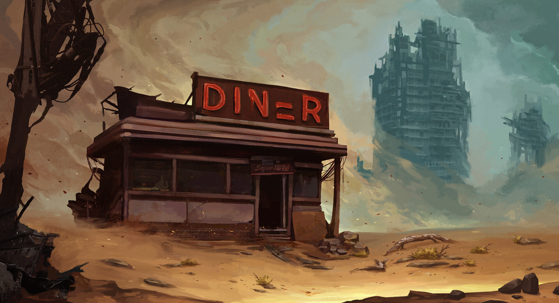 ArtStation - Postapo Diner
