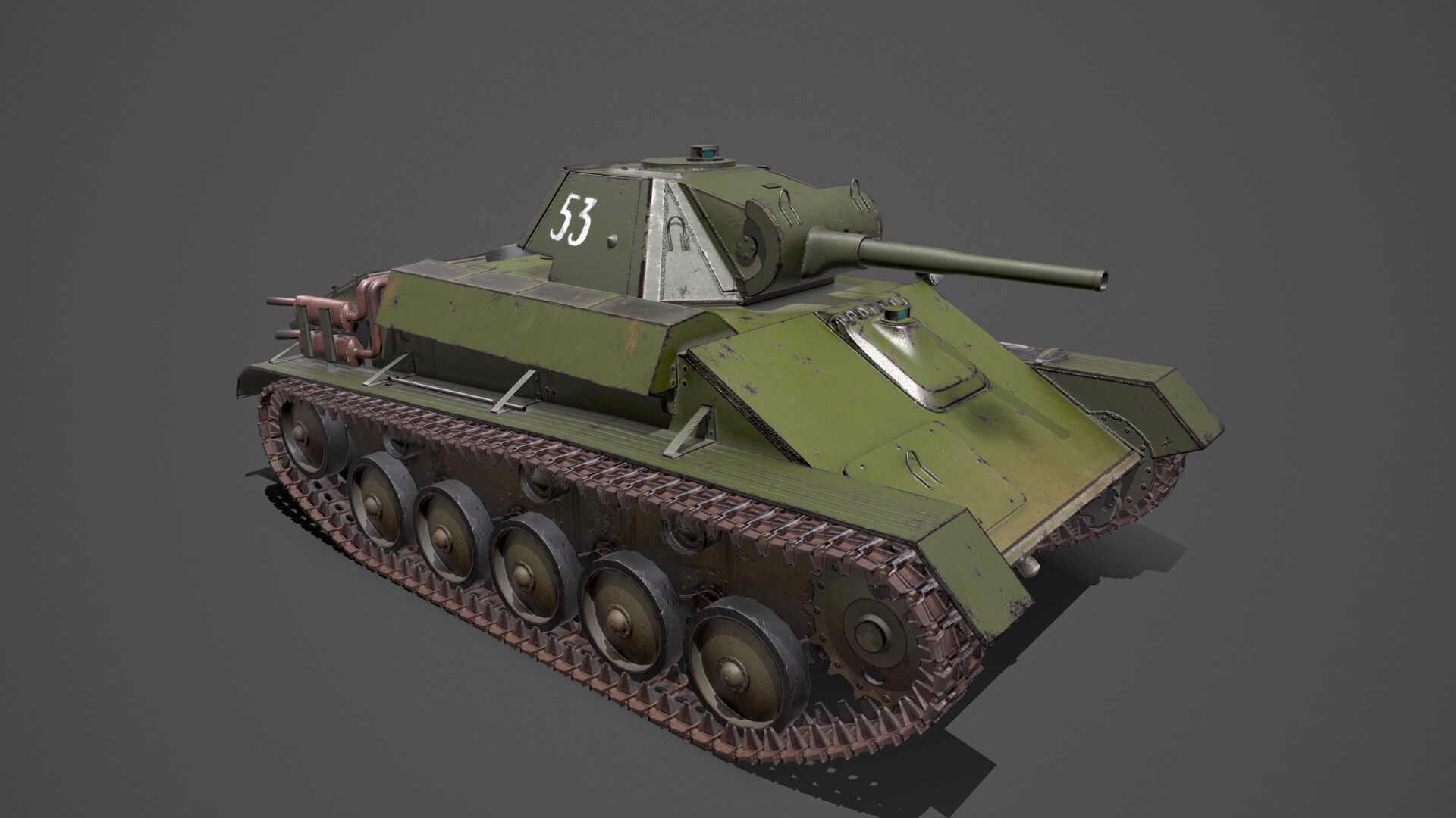 ArtStation - Soviet WWII tank T-70