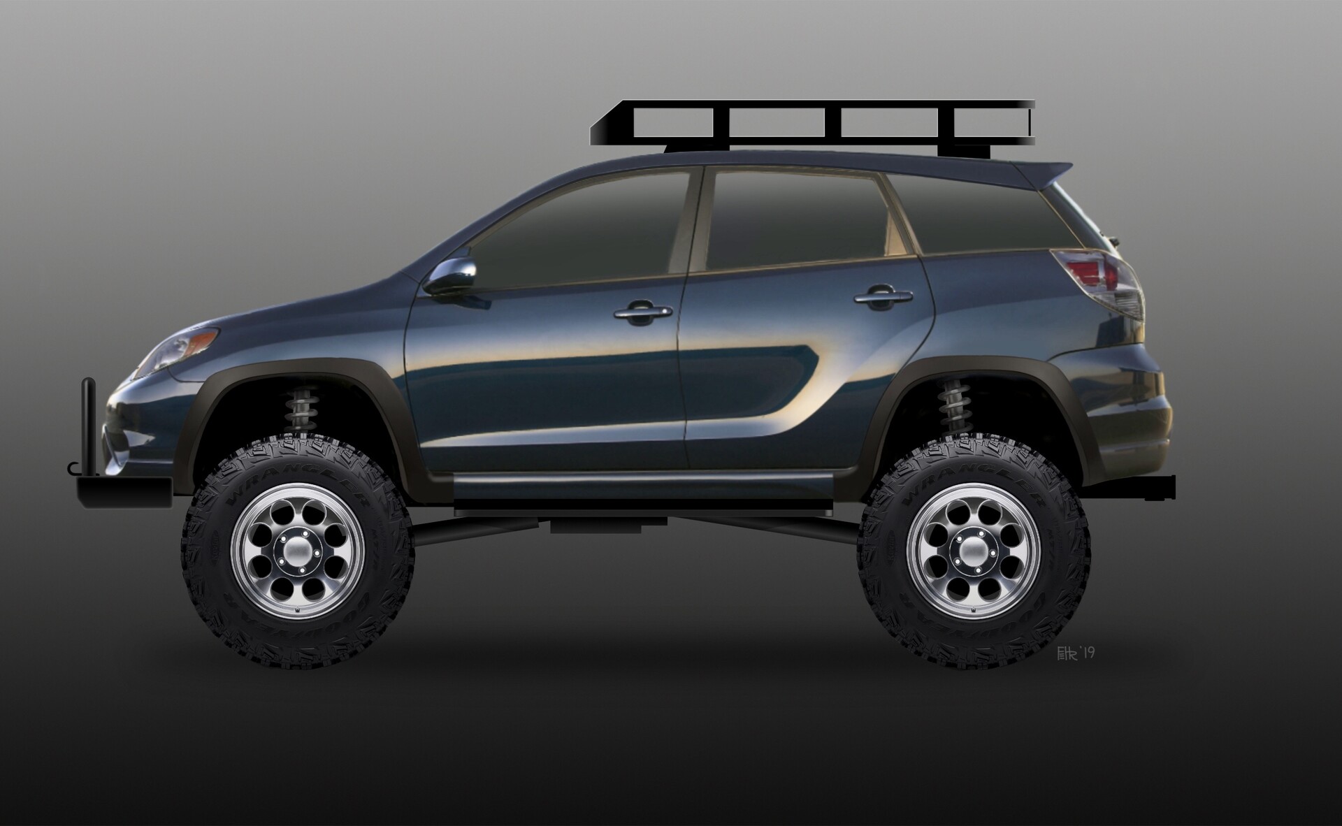 ArtStation - Four wheel Toyota