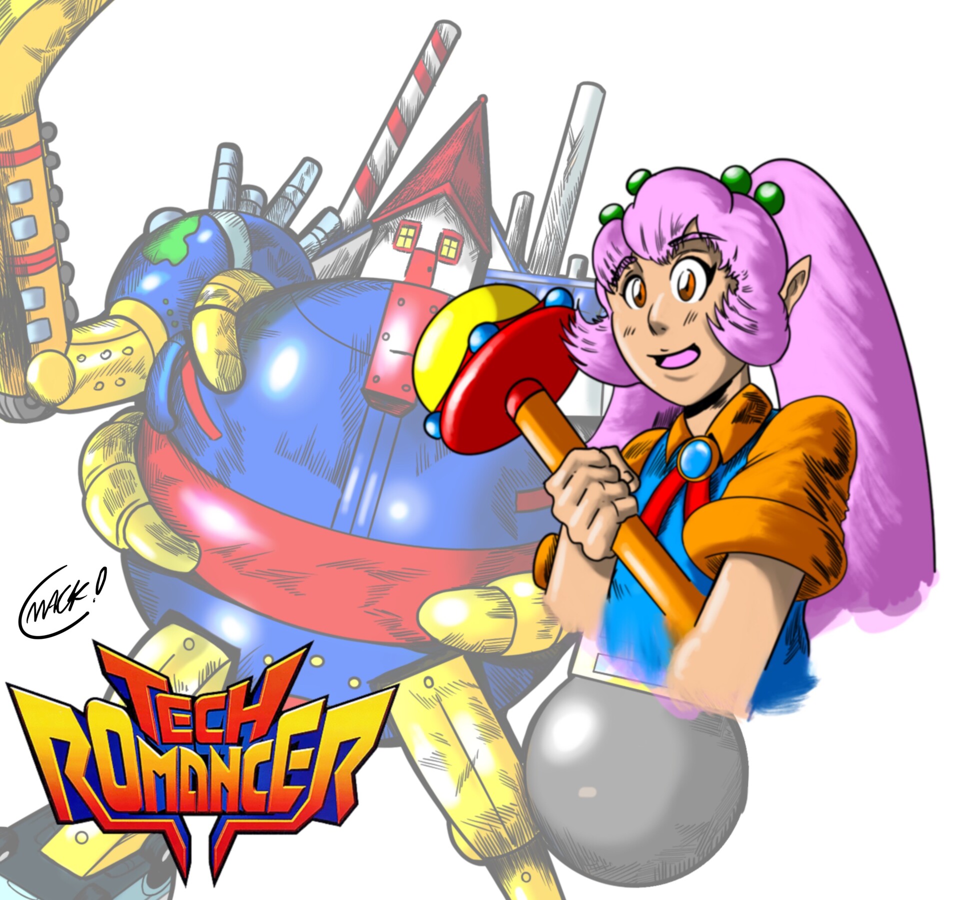 ArtStation - Tech Romancer Reboot- Pollialm and Bolton