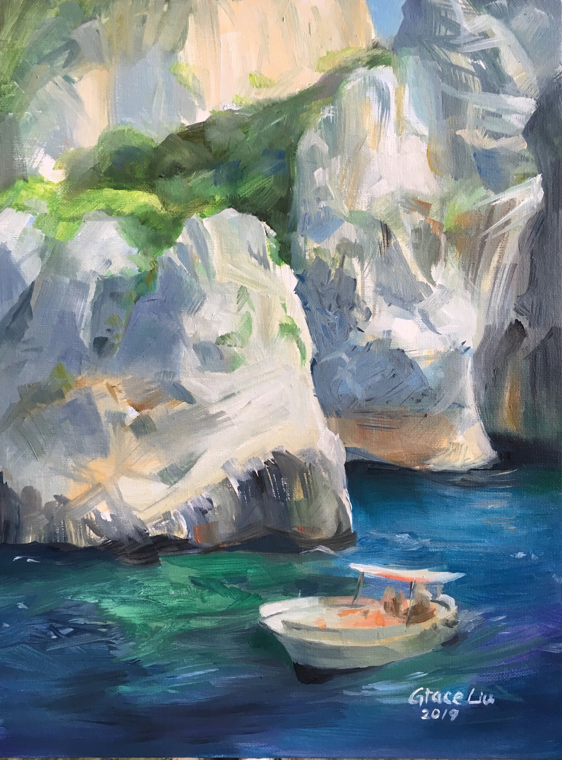 Grace Liu - Ivory and Turquoise