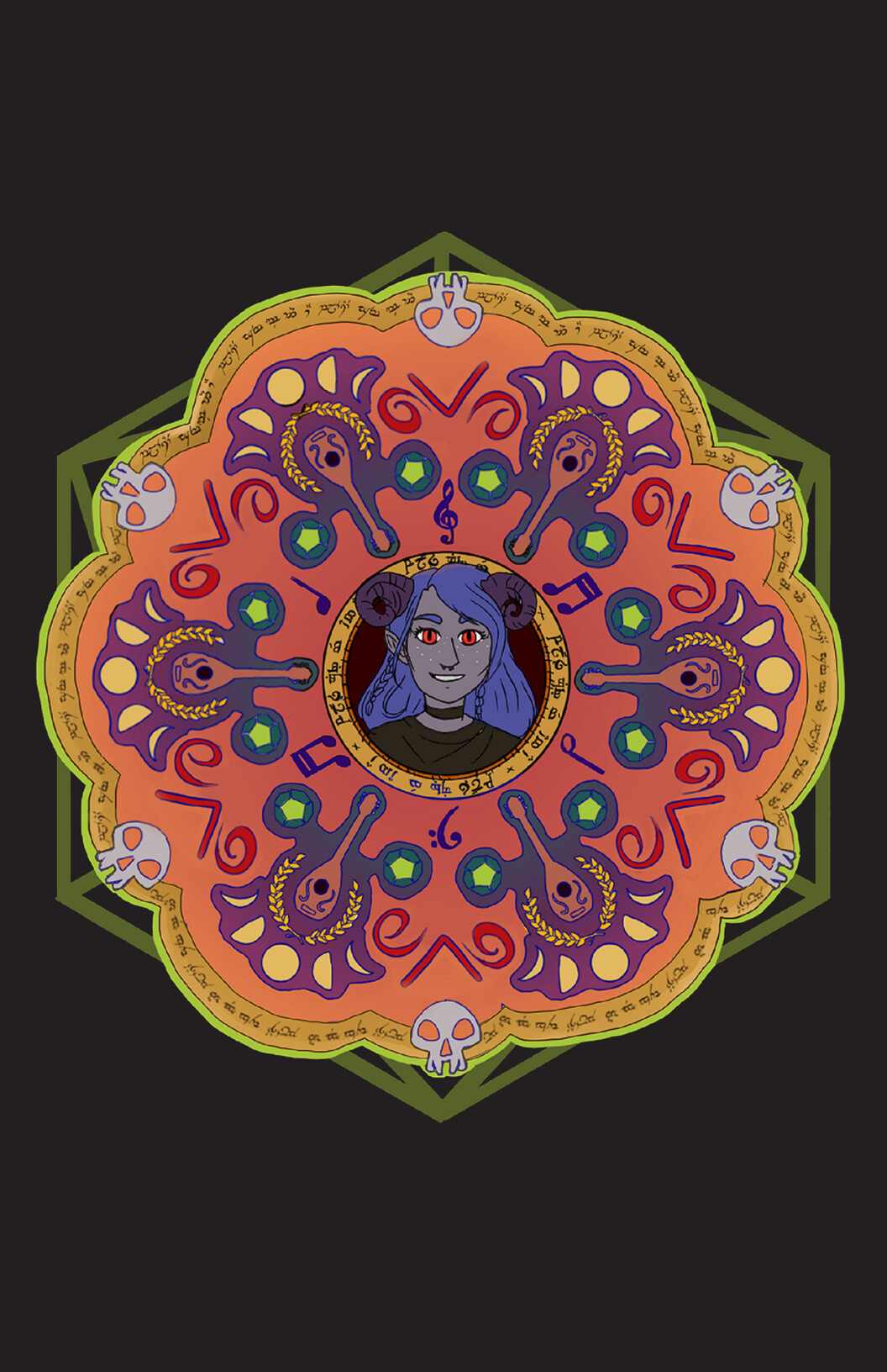 ArtStation - Final character mandala student project & variant