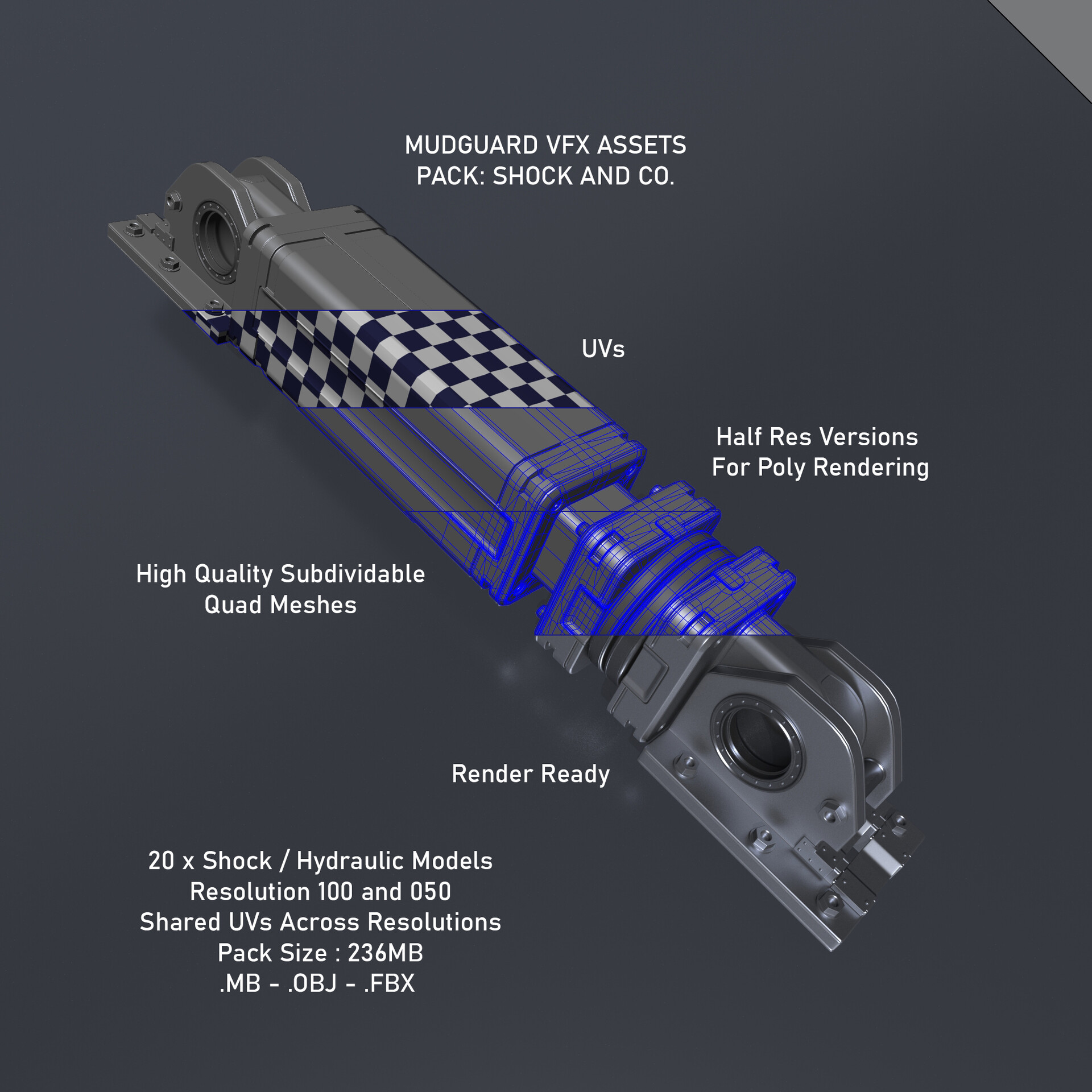 Mudguard Models - Pack: Shock and Co.