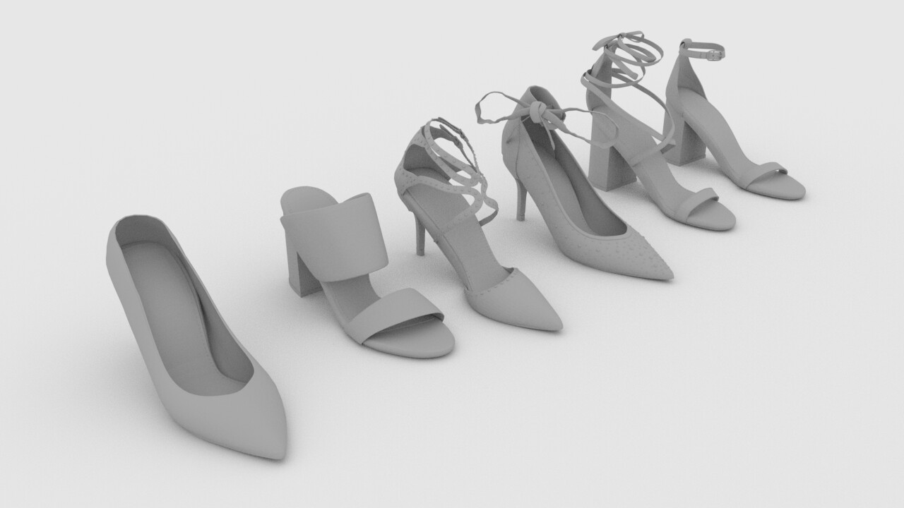 Aaron Teo - High Heels 3D Model Collection