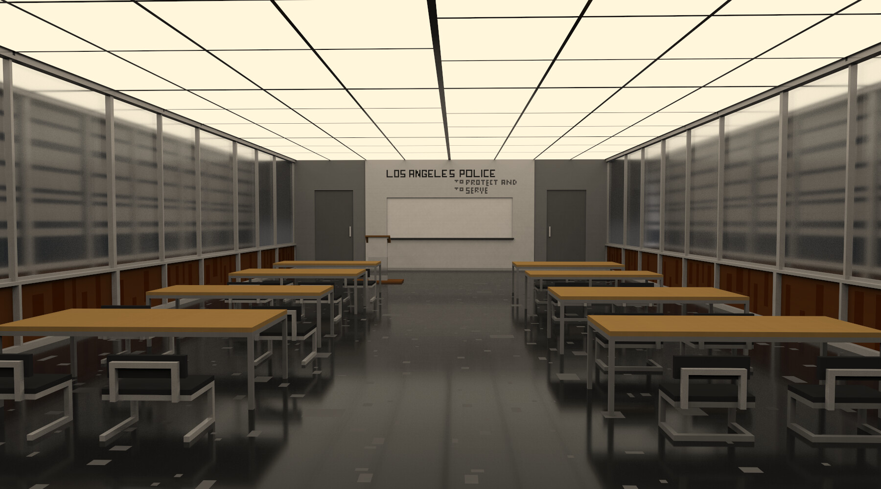 ArtStation - Police Station: briefing room