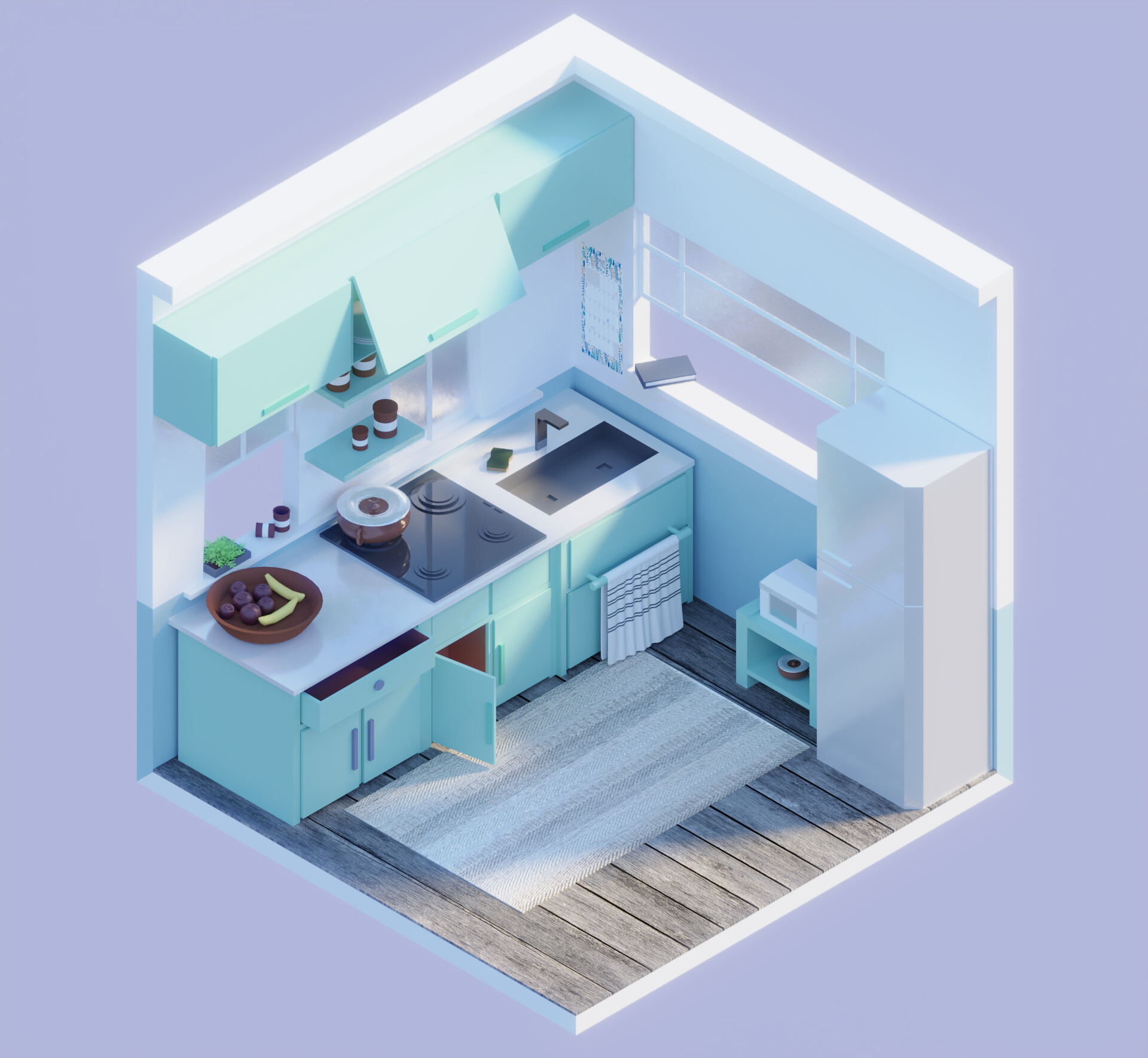 ArtStation - Isometric Kitchen