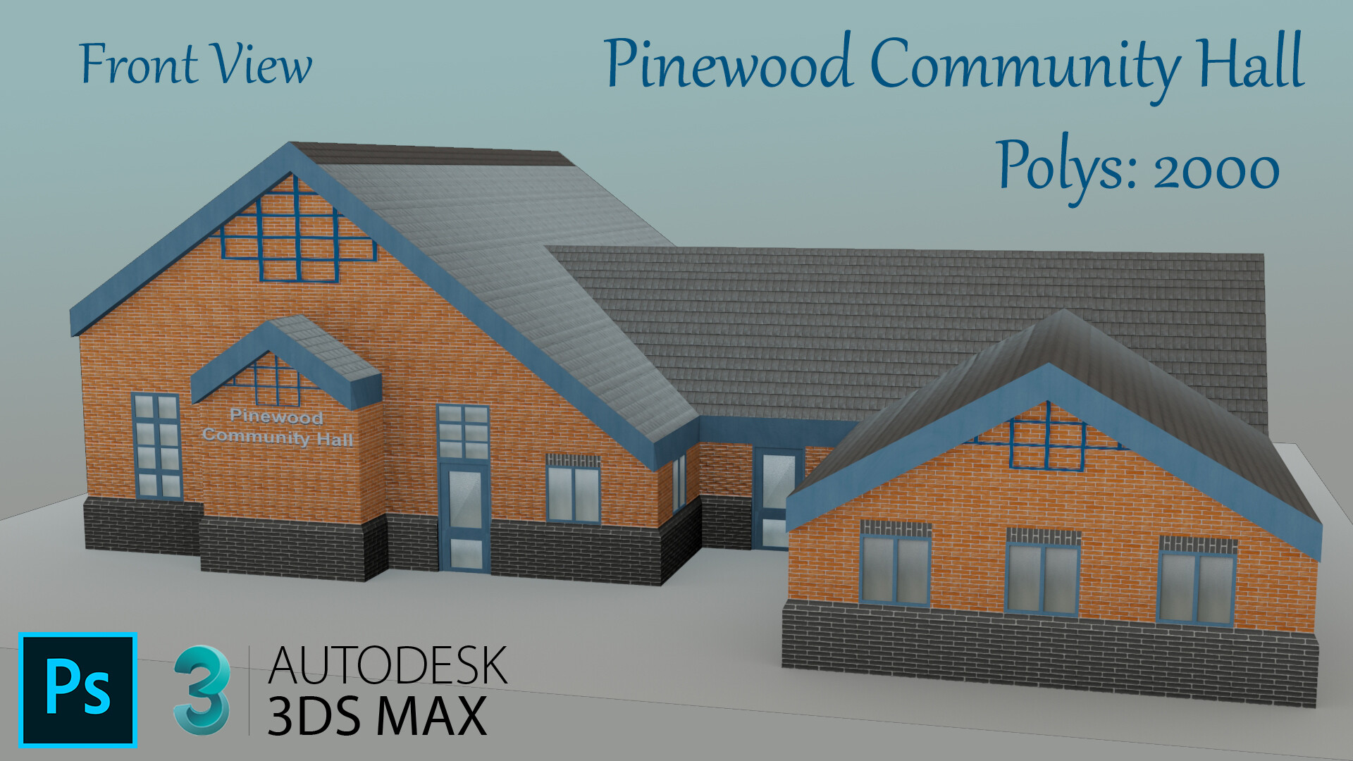 ArtStation - University Year 2 Project - Pinewood Community Hall