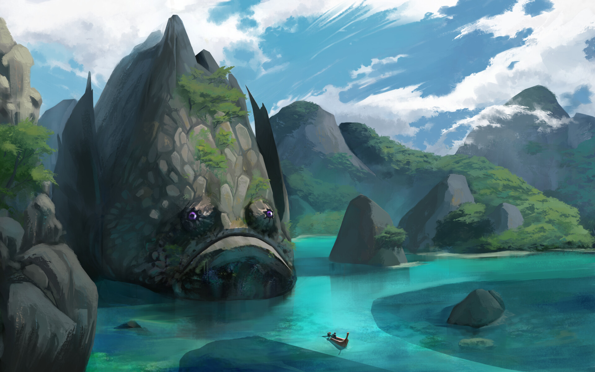 ArtStation - Mountain Fish