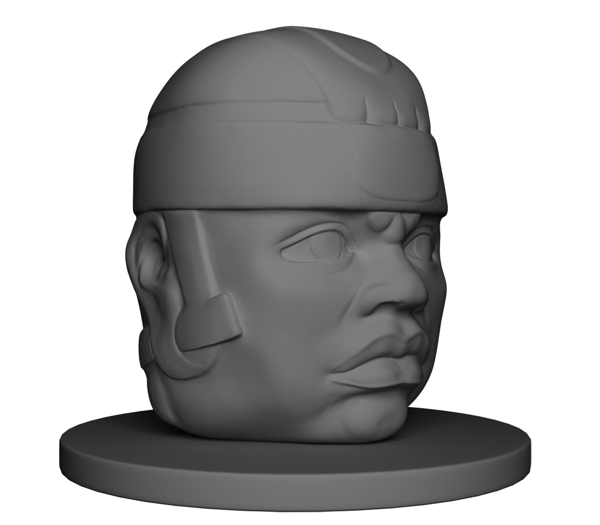 Pavel Parashkevov - Olmec Giant Head Statue