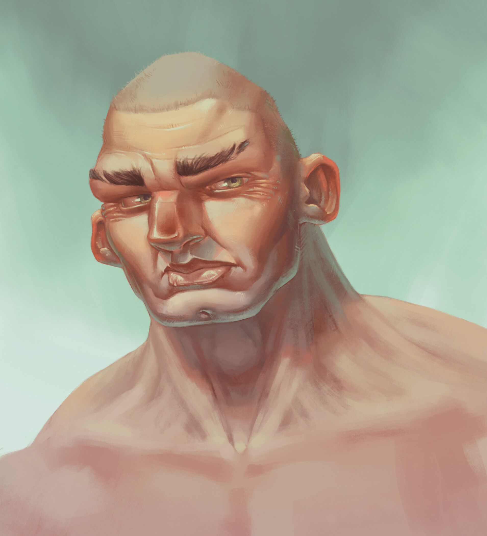 ArtStation - Thick Neck Boy