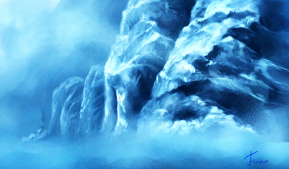 ArtStation - Ice cliff