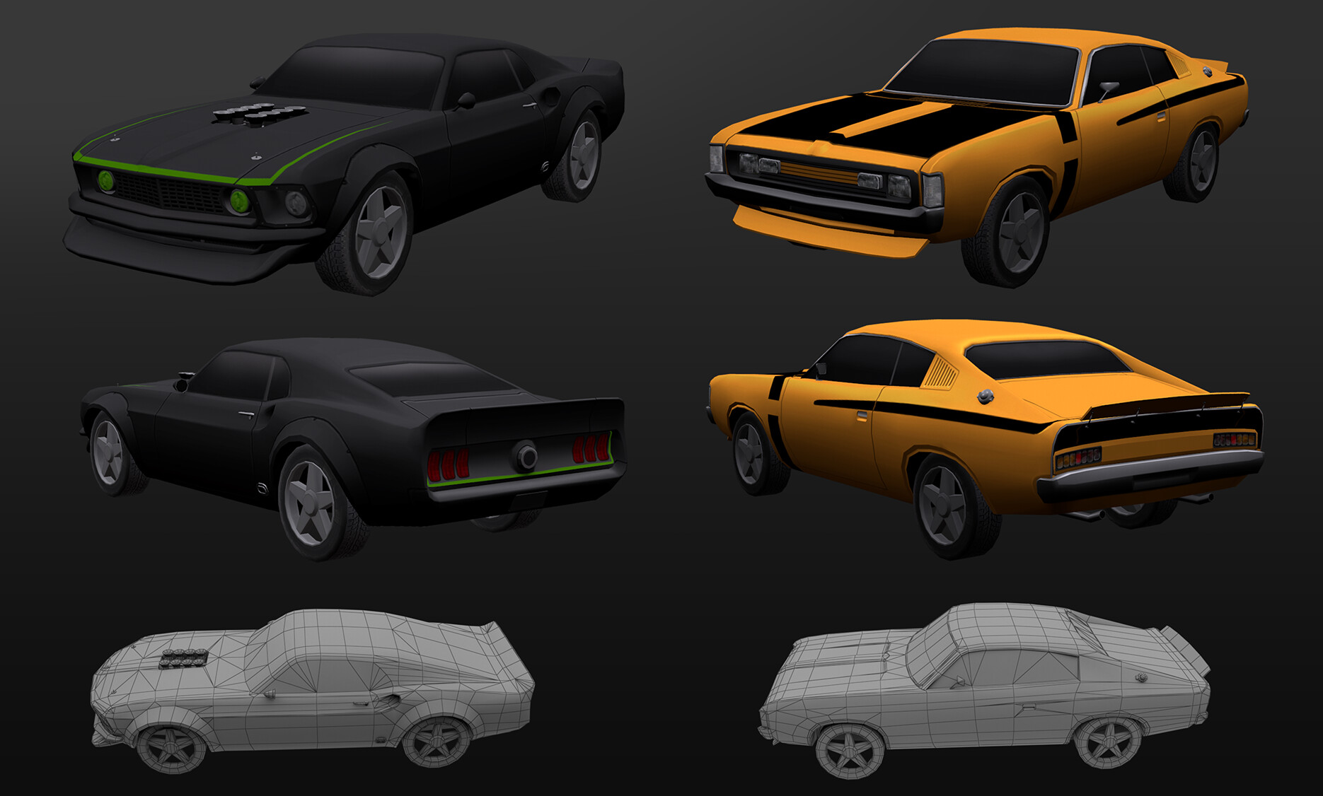 ArtStation - Lowpoly car models