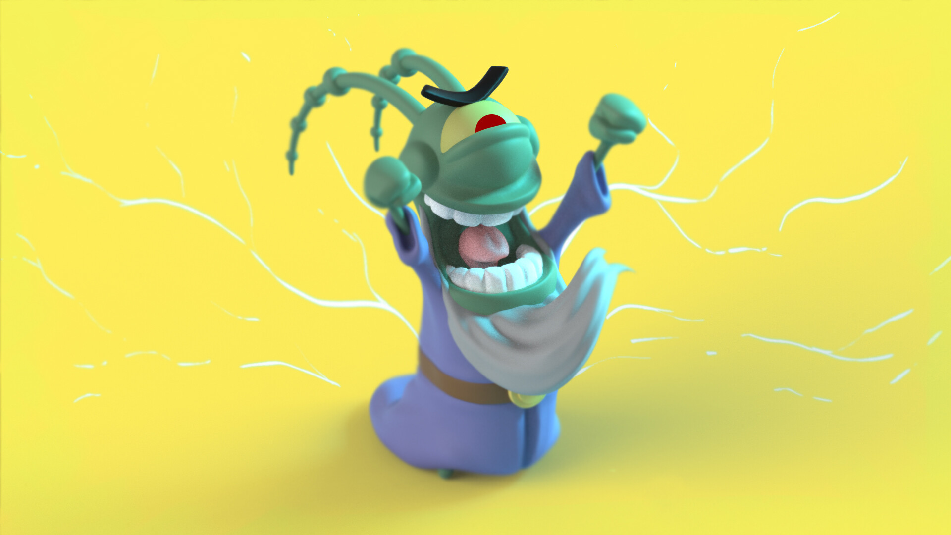 ArtStation - Spongebob; Planktonamor Fanart