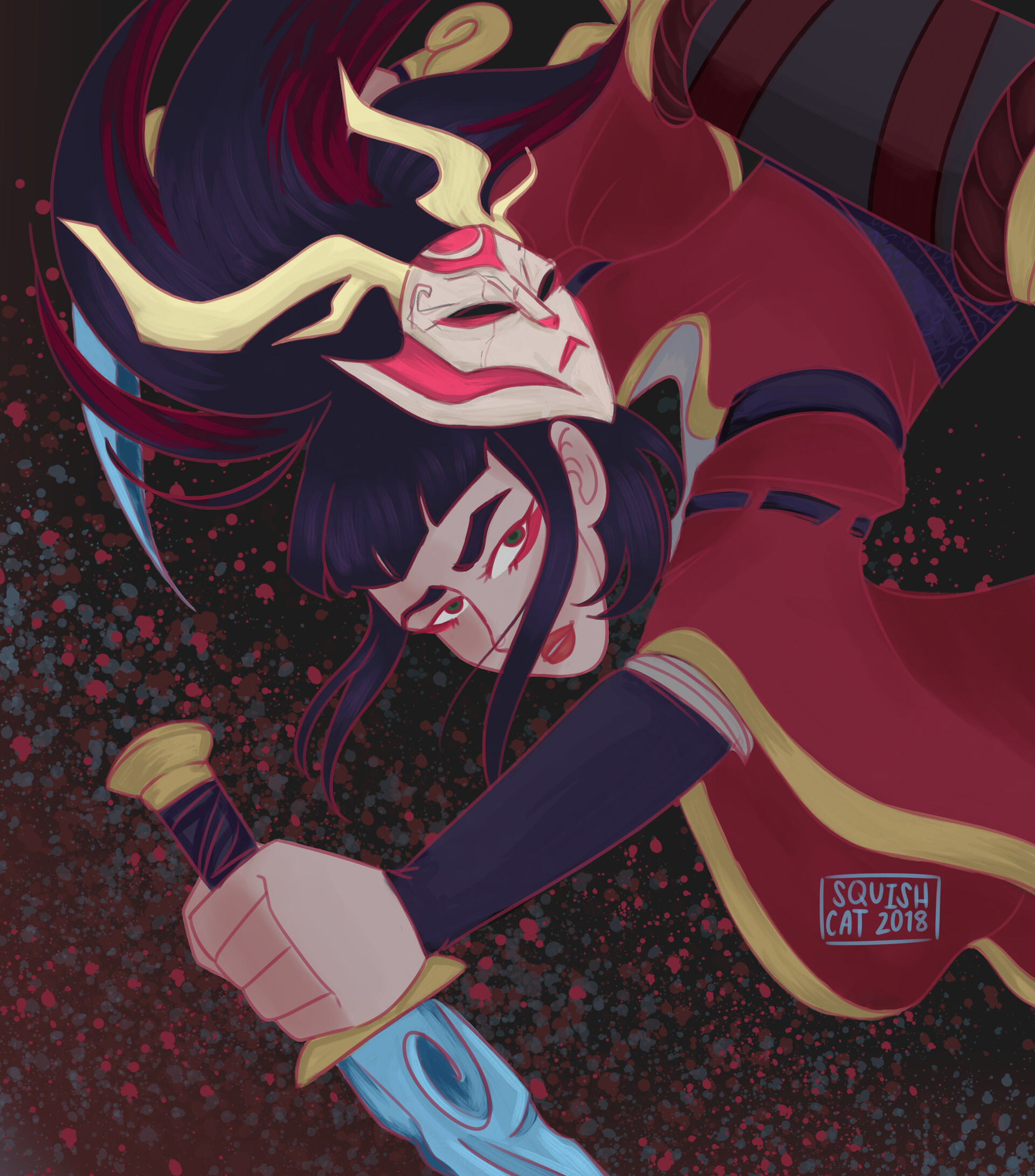ArtStation - Blood Moon Akali