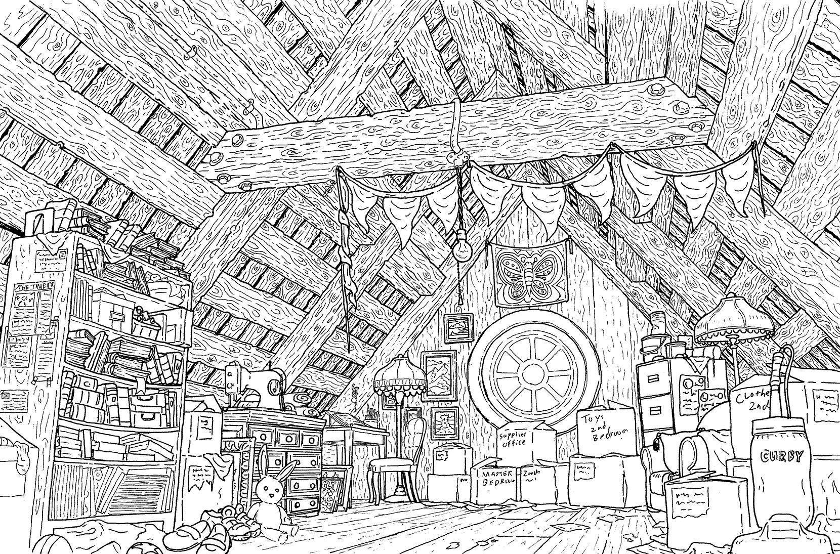 The Attic, Me, pigment liners and copic markers on Bristol, 2019 : r/Art