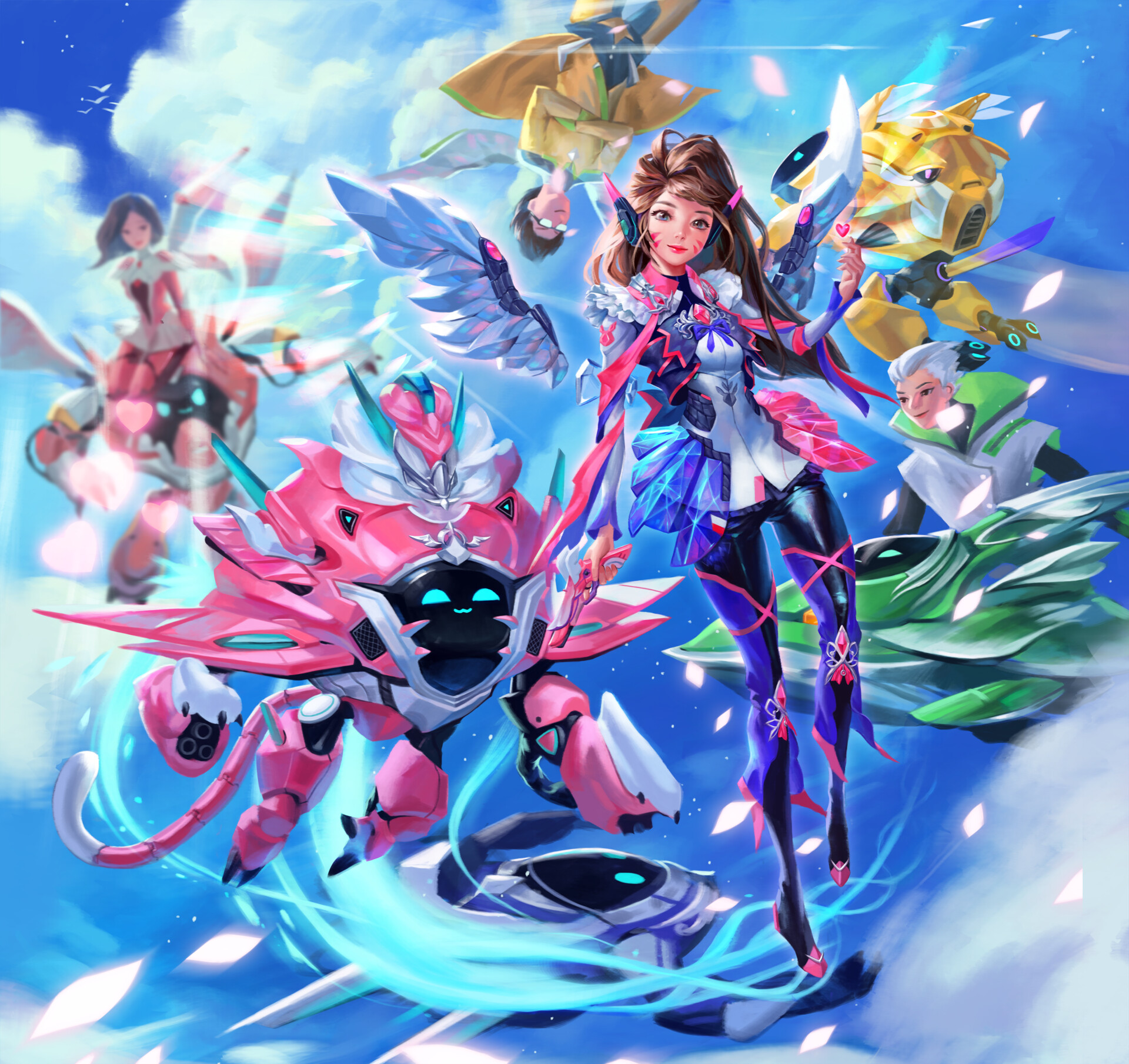 ArtStation - magical d.va (overwatch fan art)