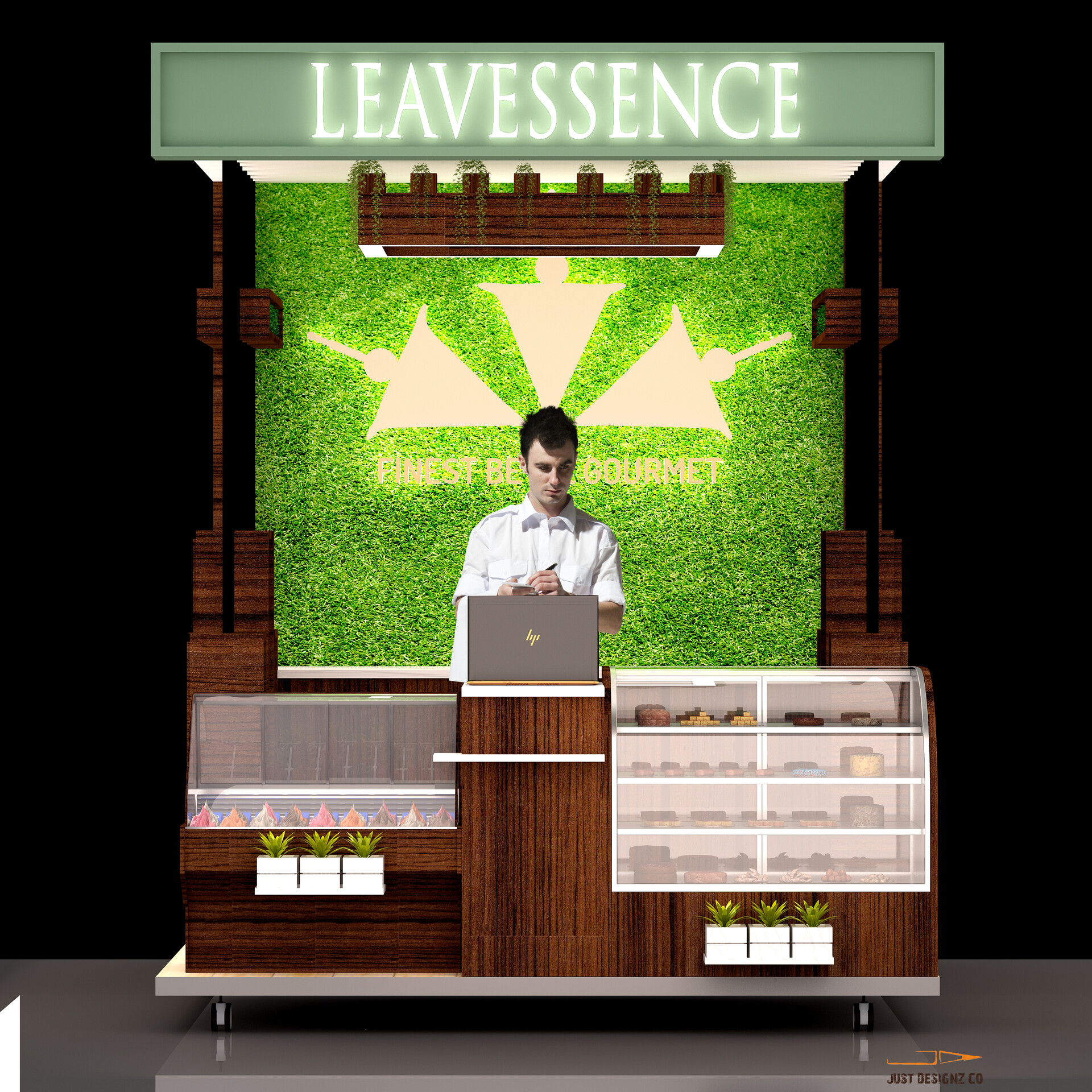 ArtStation - Kiosk on Wheel