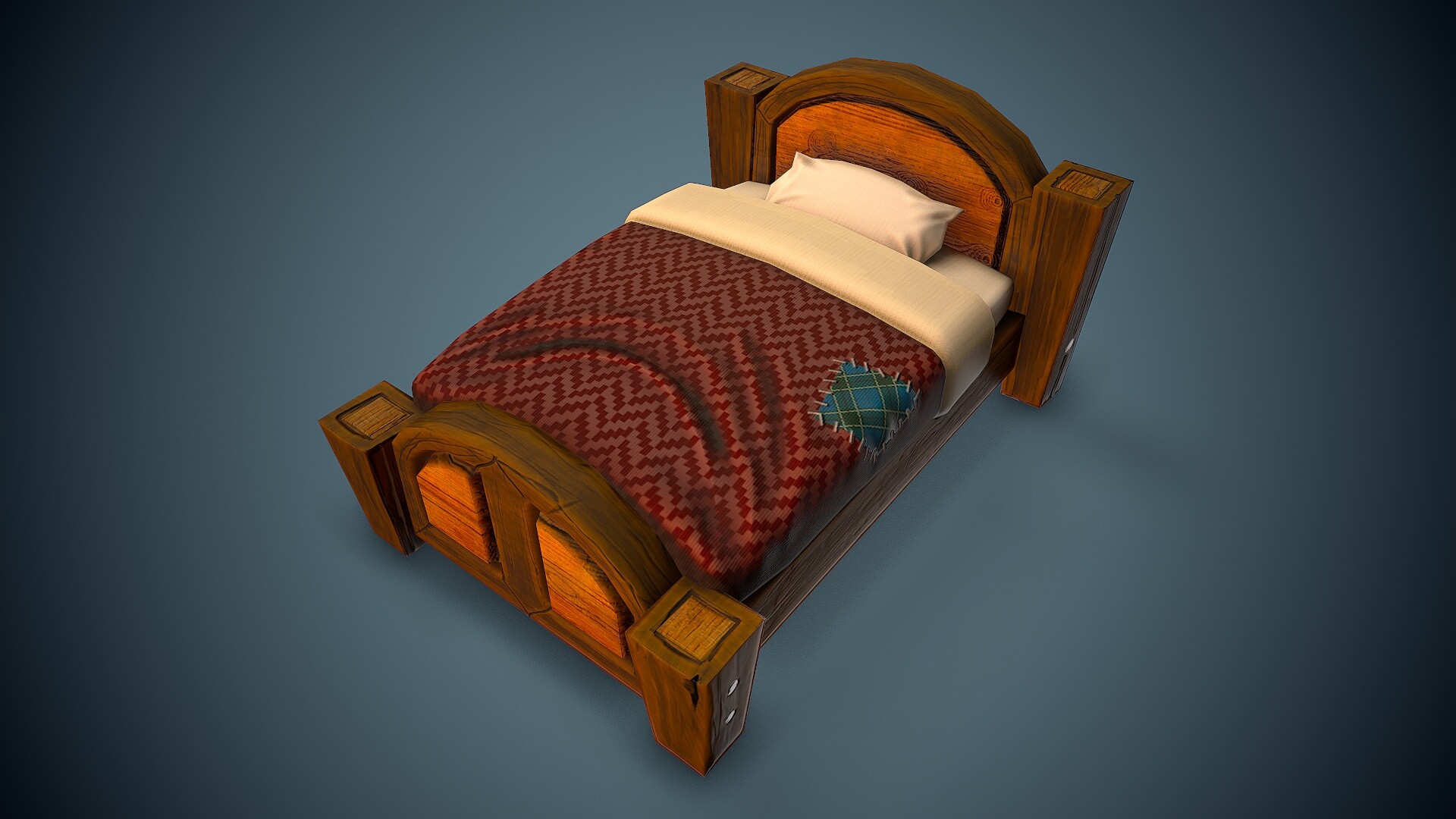 ArtStation - Stylized Bed