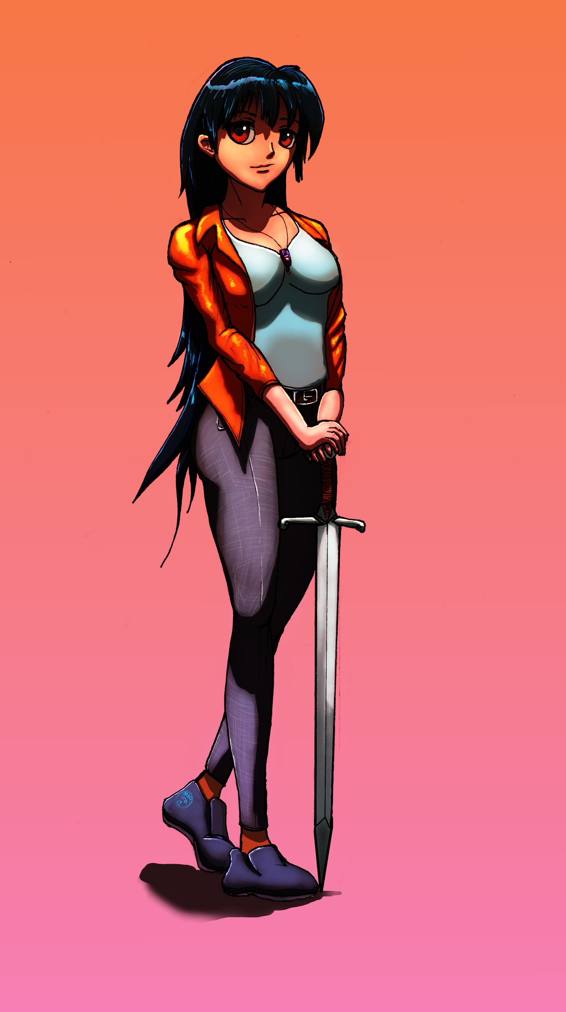 ArtStation - Sword lady.