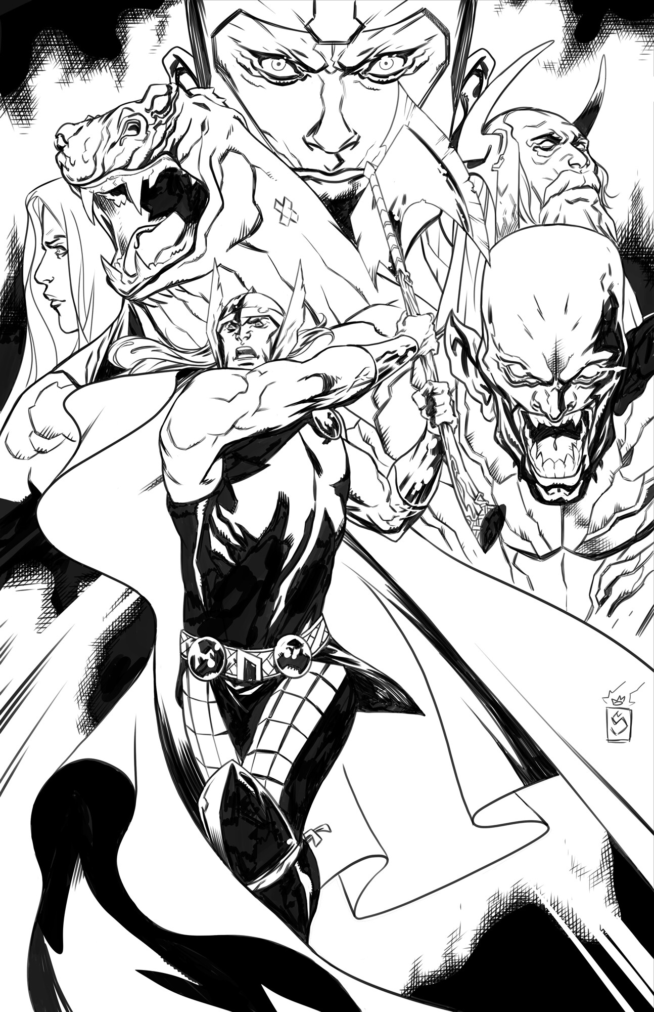 ArtStation - Thor and his imaginary friends