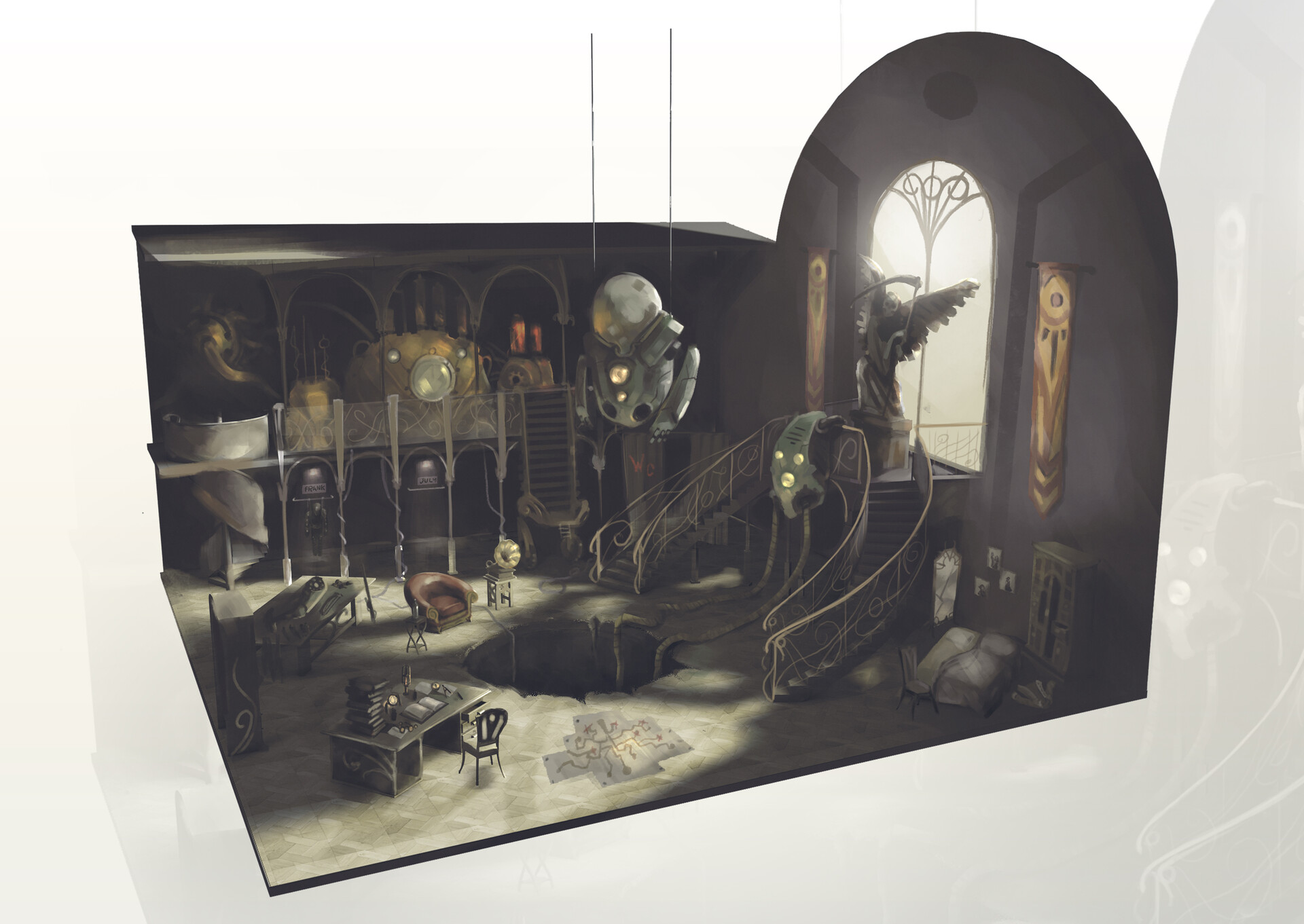 ArtStation - Steampunk Indoor