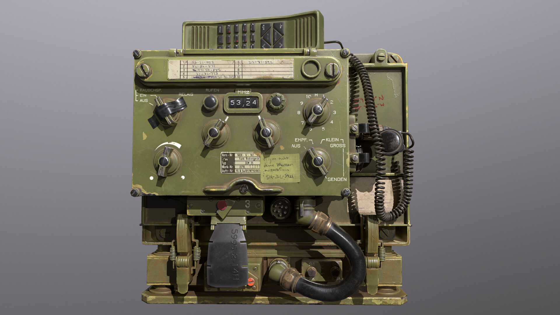 ArtStation - German SEM25 radio transceiver