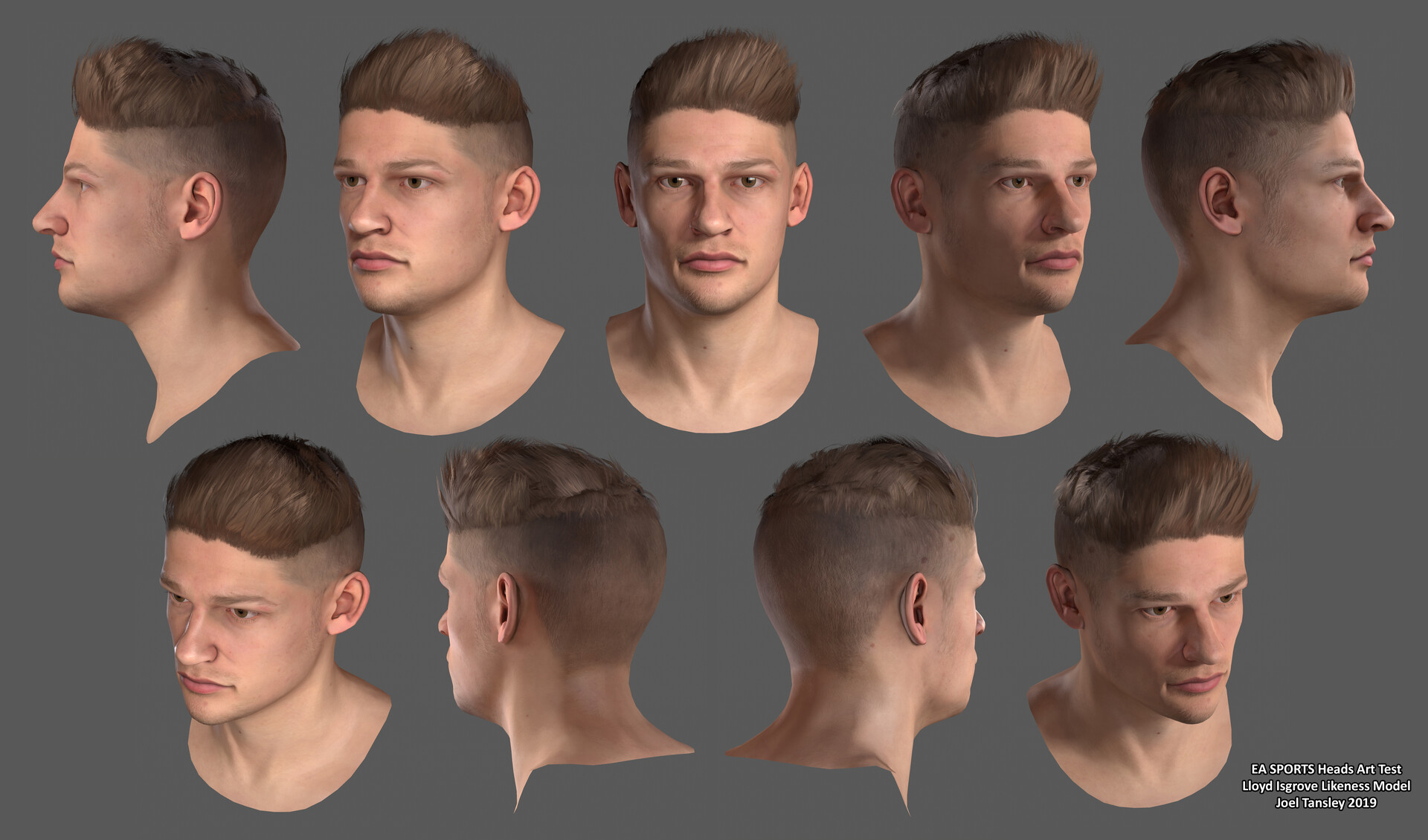 Joel Tansley - Likeness Model of Lloyd Isgrove - EA Sports Art Test