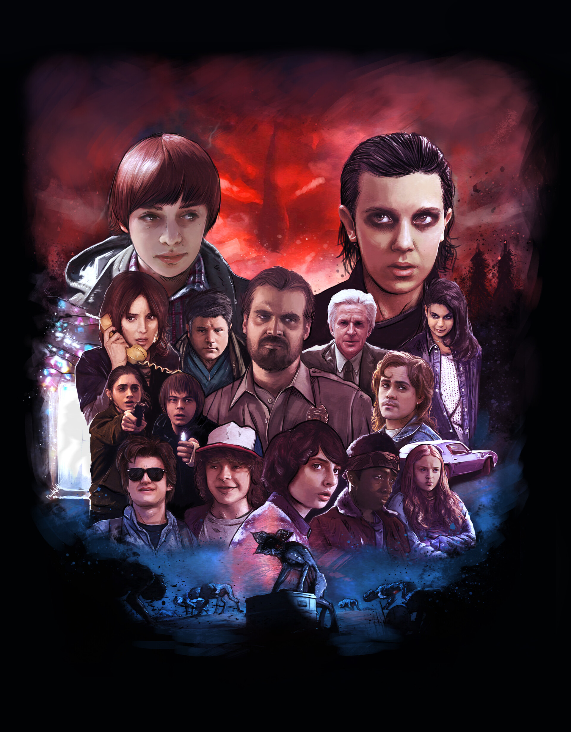 ArtStation - Stranger Things art Submission