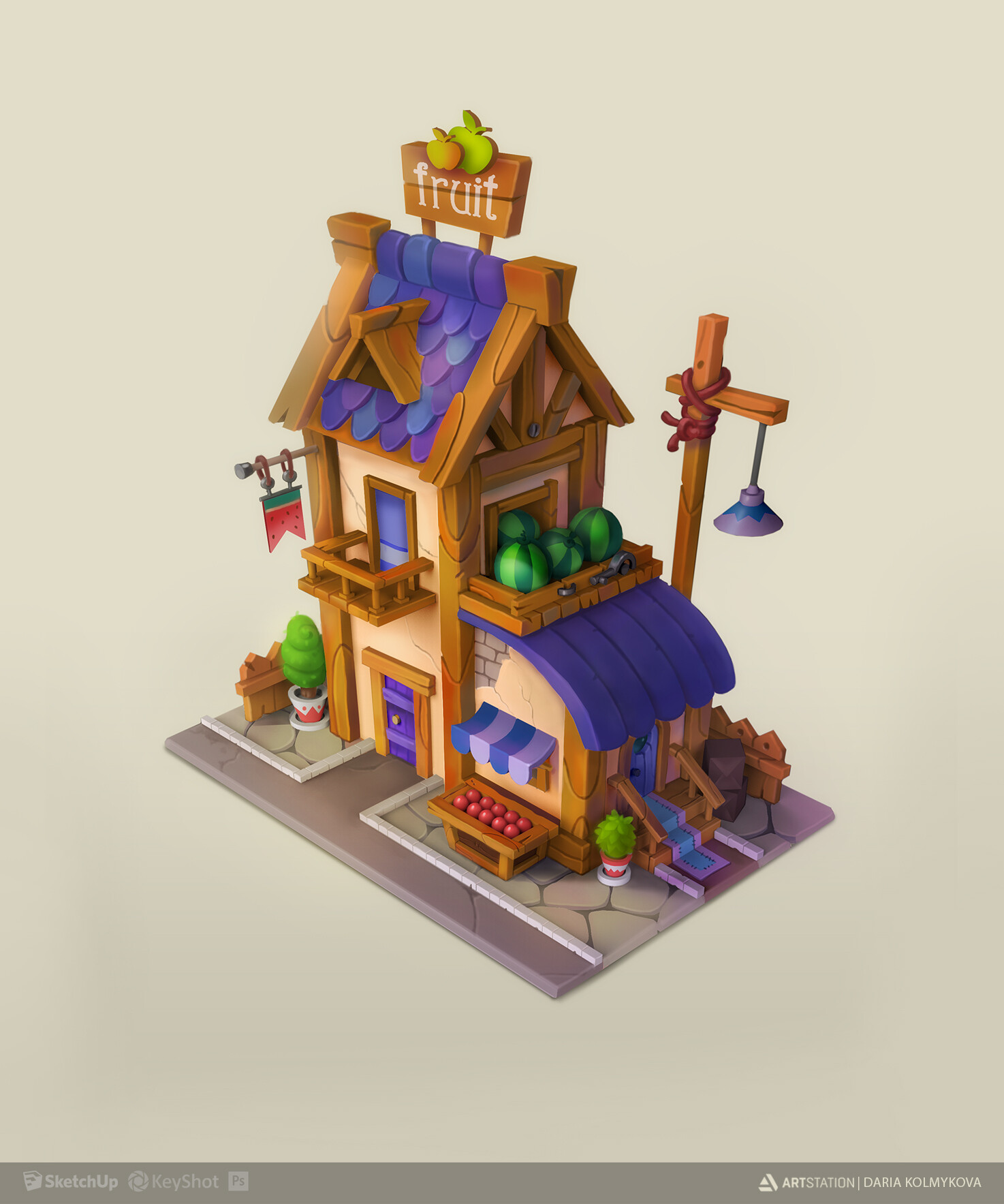 ArtStation - Fruit shop