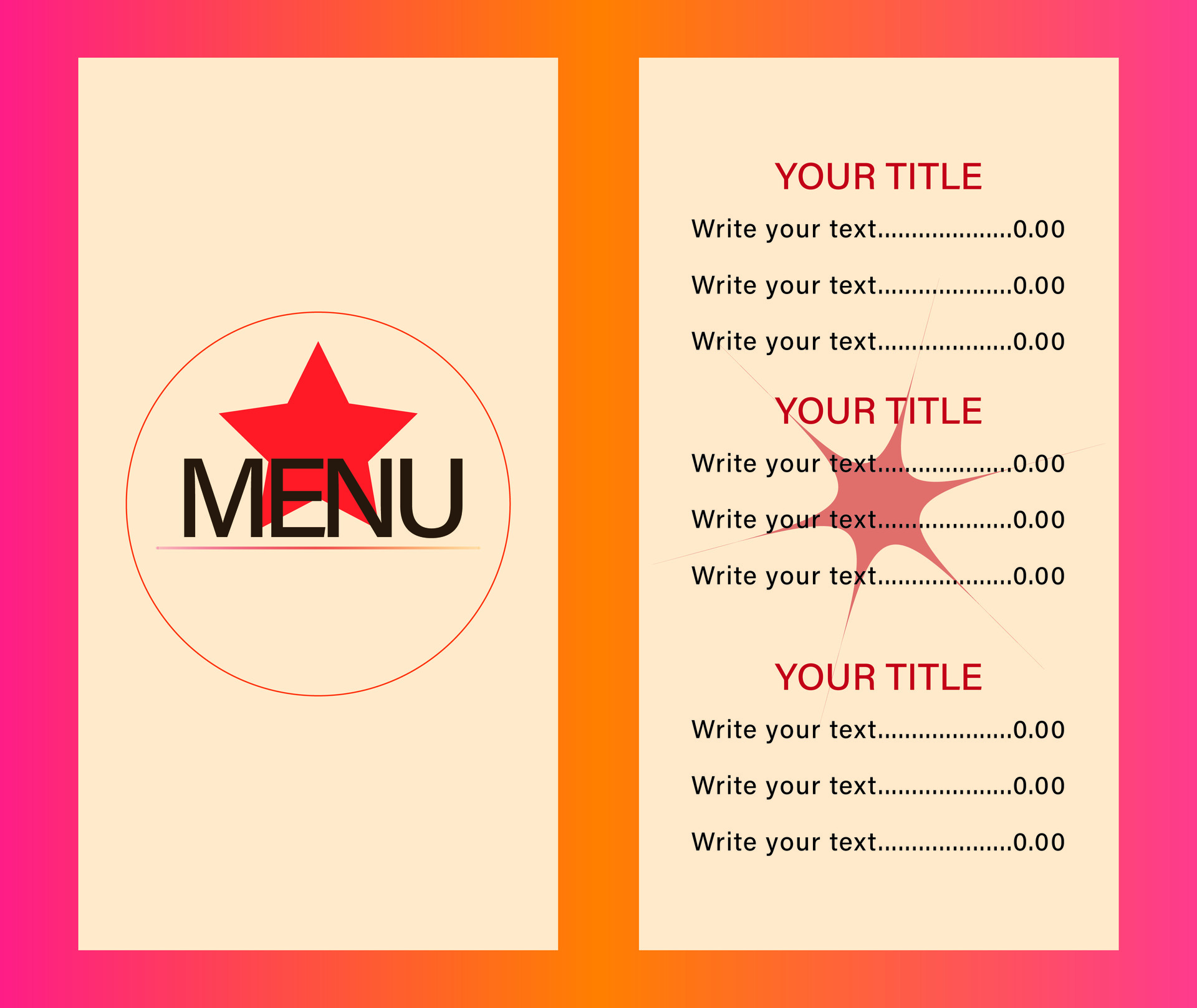 ArtStation - Menu Card
