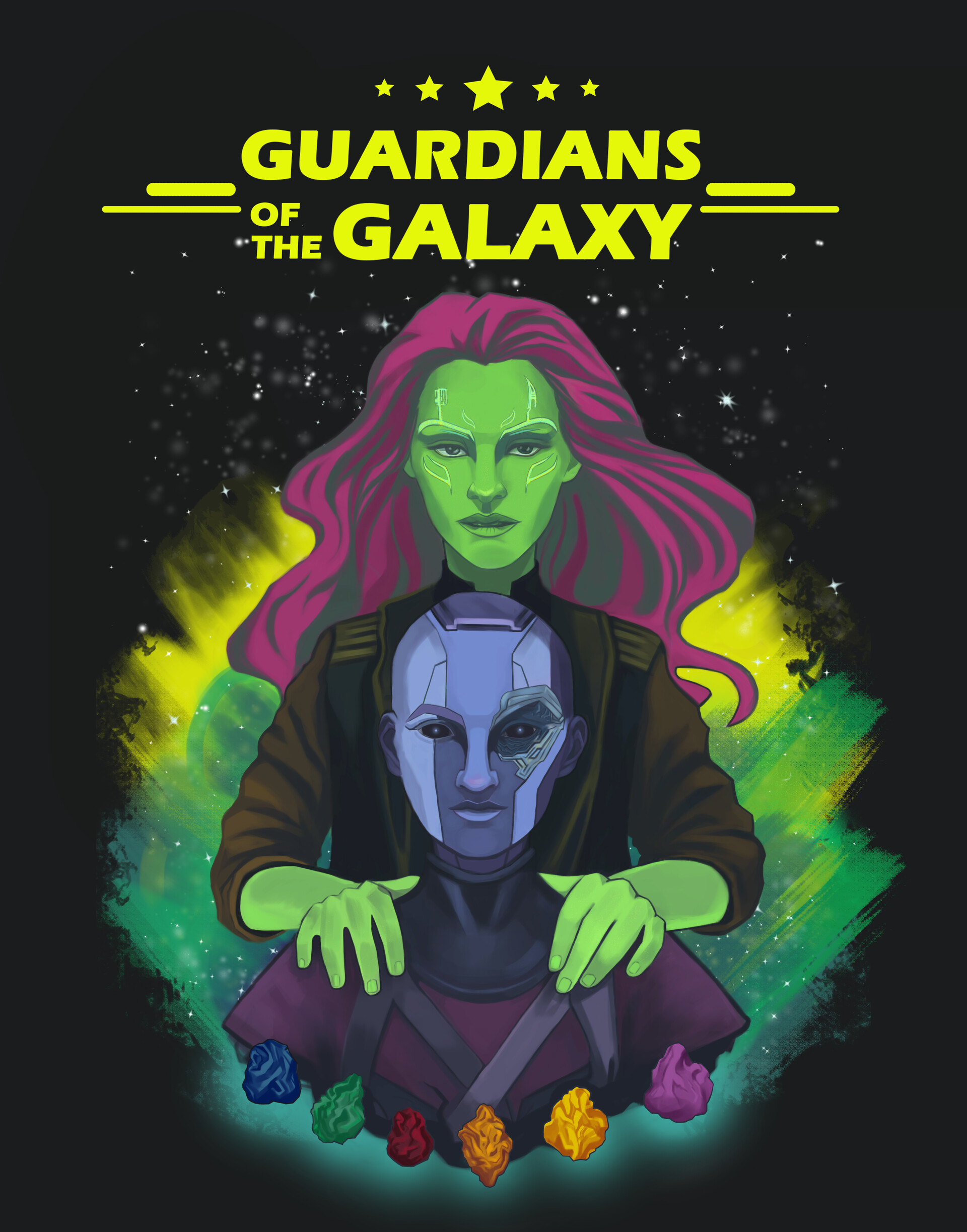 ArtStation - Gamora and Nebula