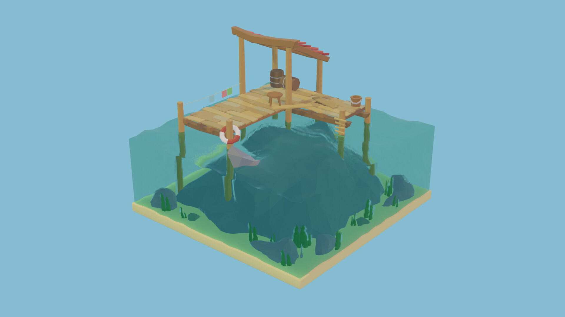 ArtStation - Stylised Dock