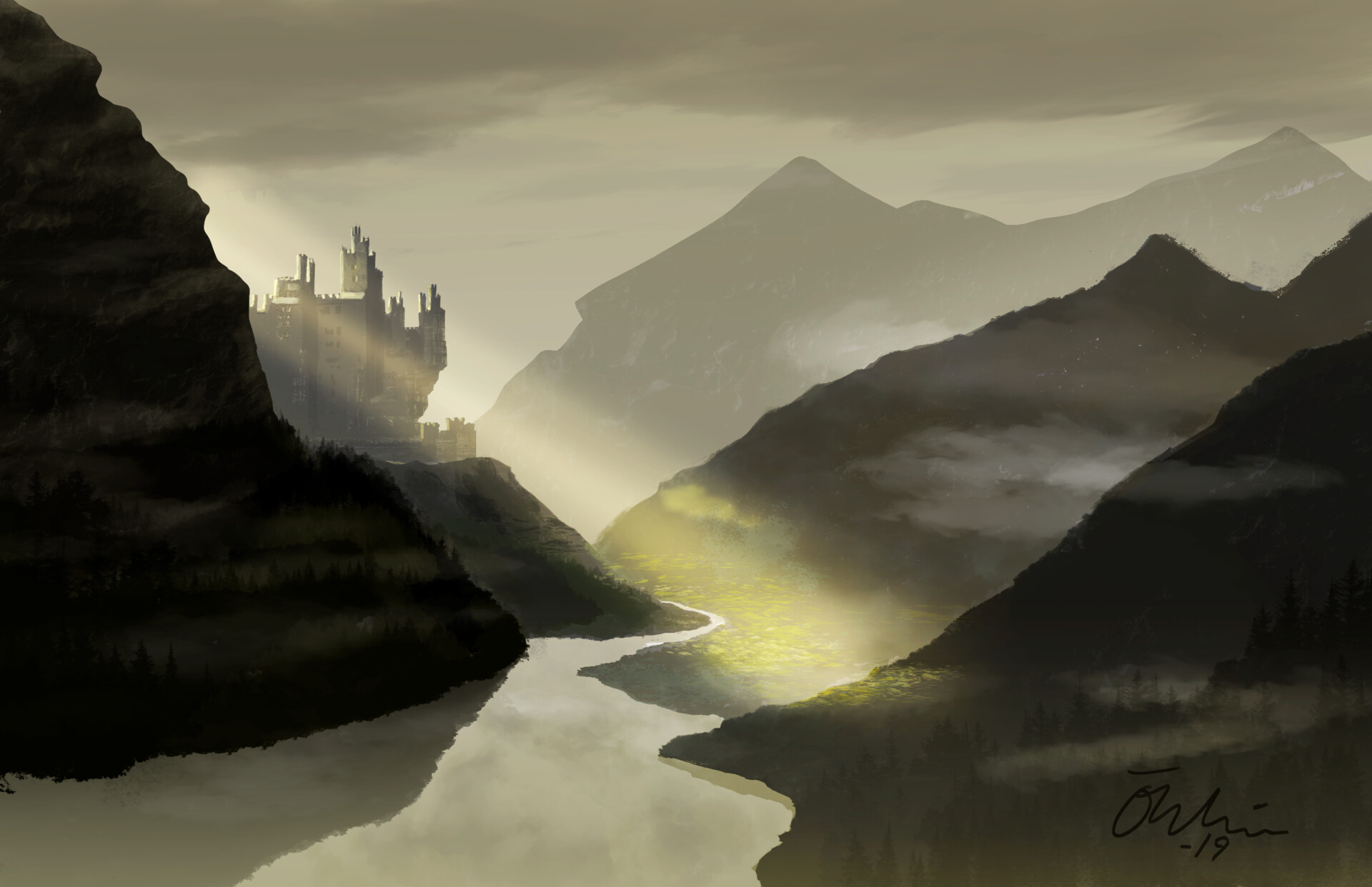 ArtStation - Sunbeam valley