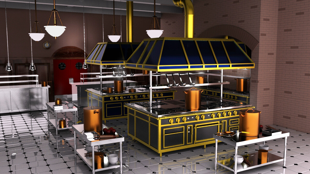 ArtStation - Kitchen Ratatouille/Cocina Ratatouille