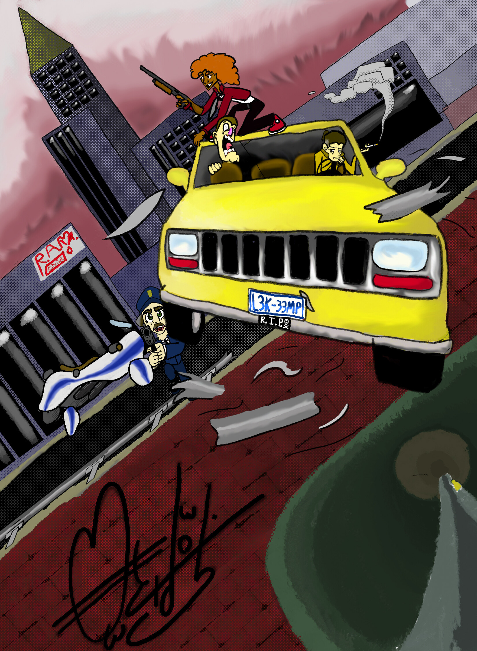 ArtStation - Tribute to Monkey Punch