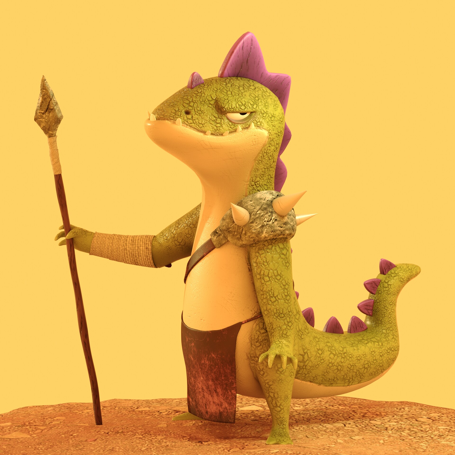 ArtStation - Lizard Warrior by derek Laufman