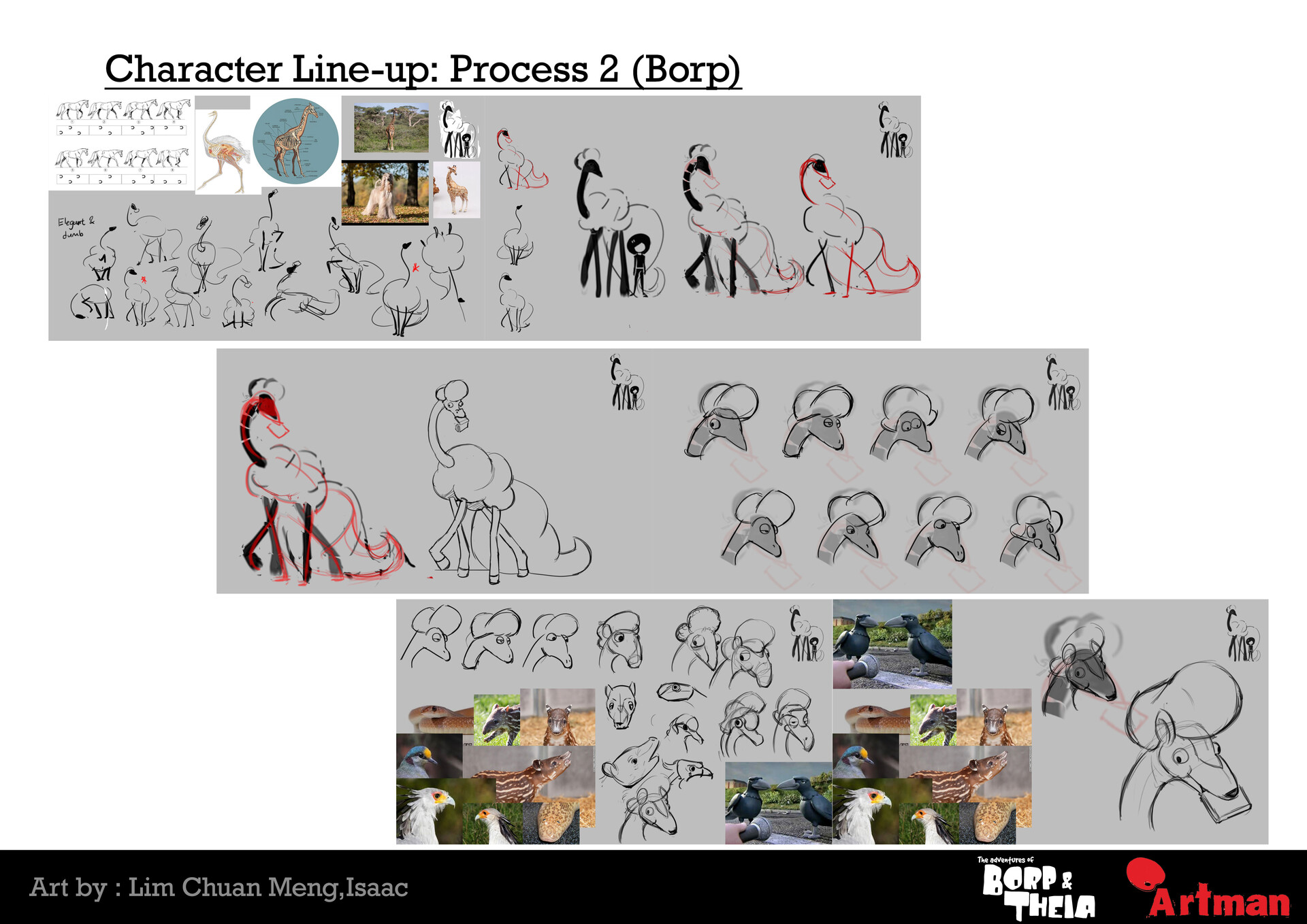 Isaac Lim - "The adventures of Borp and Theia" Concept Bible