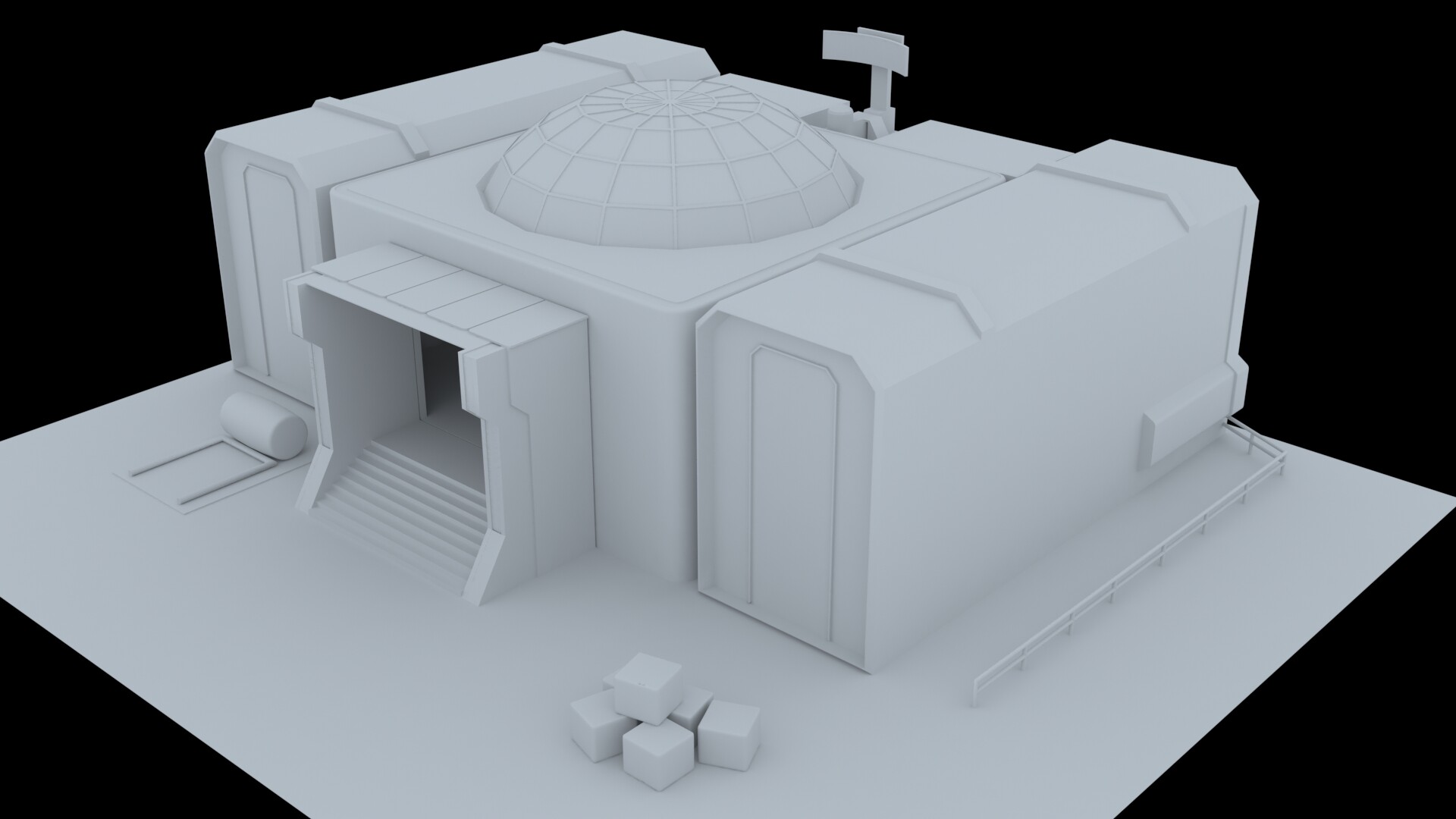 ArtStation - Sci-Fi Space Center