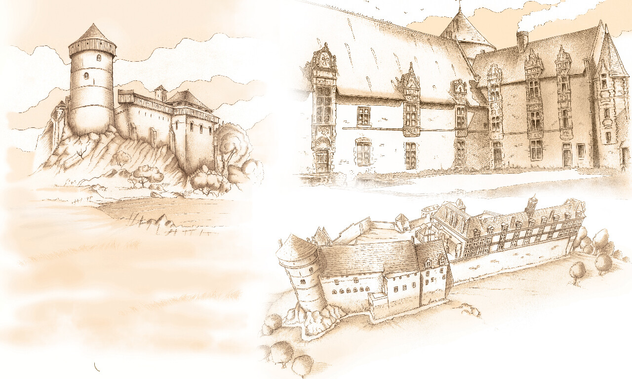 Laurent Gosselin - Different periods of the castle of laval located in ...