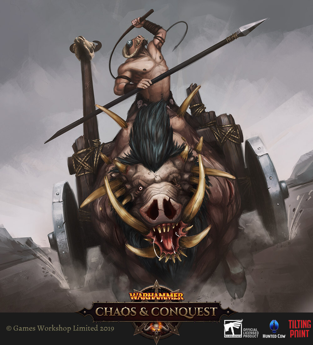 ArtStation - Beastmen - Razorgor Chariot