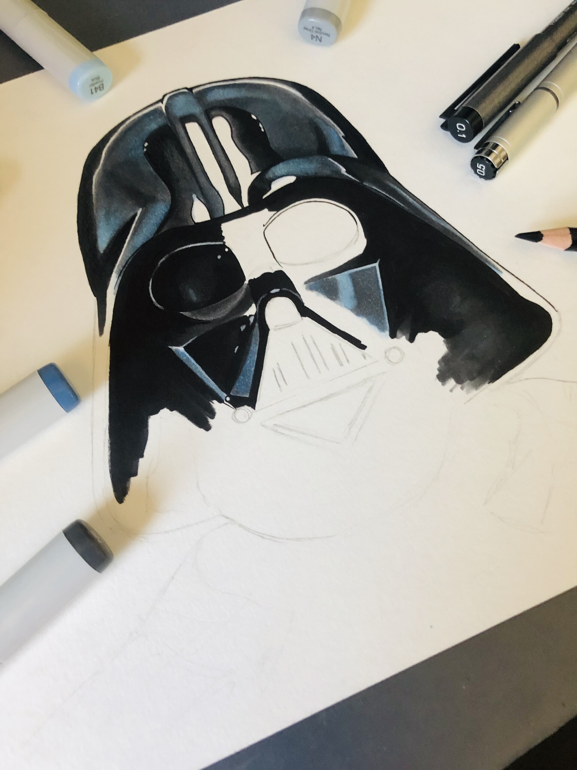 darth vader posca