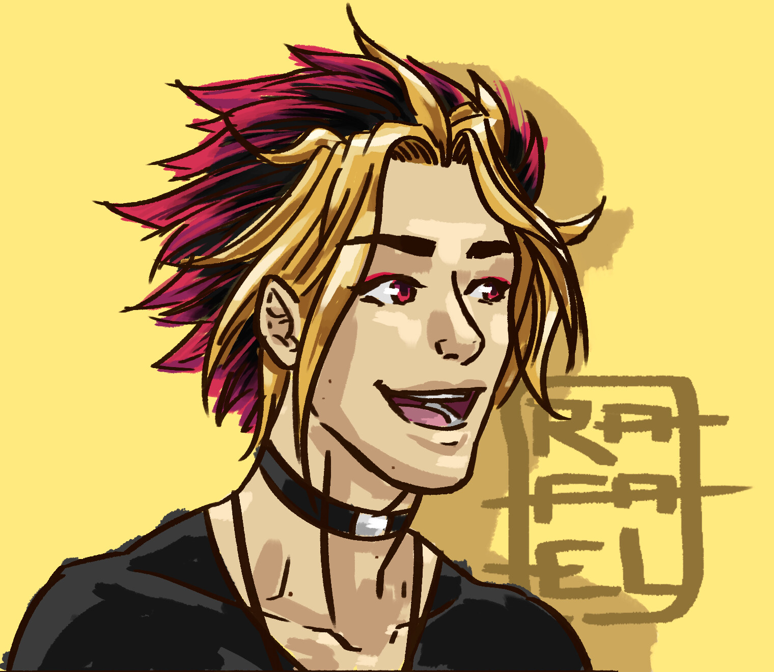 how to draw yugis hair