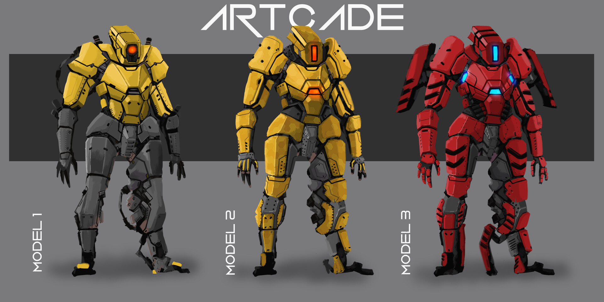 ArtStation - Three Robot Model