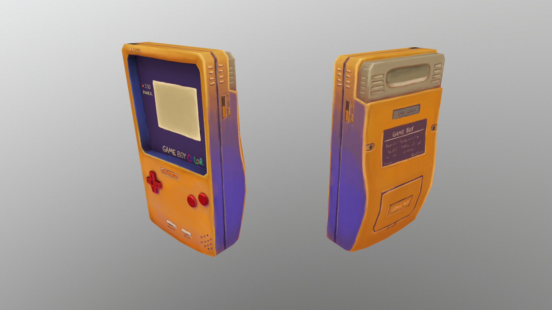ArtStation - Gameboy Texturing Excercise