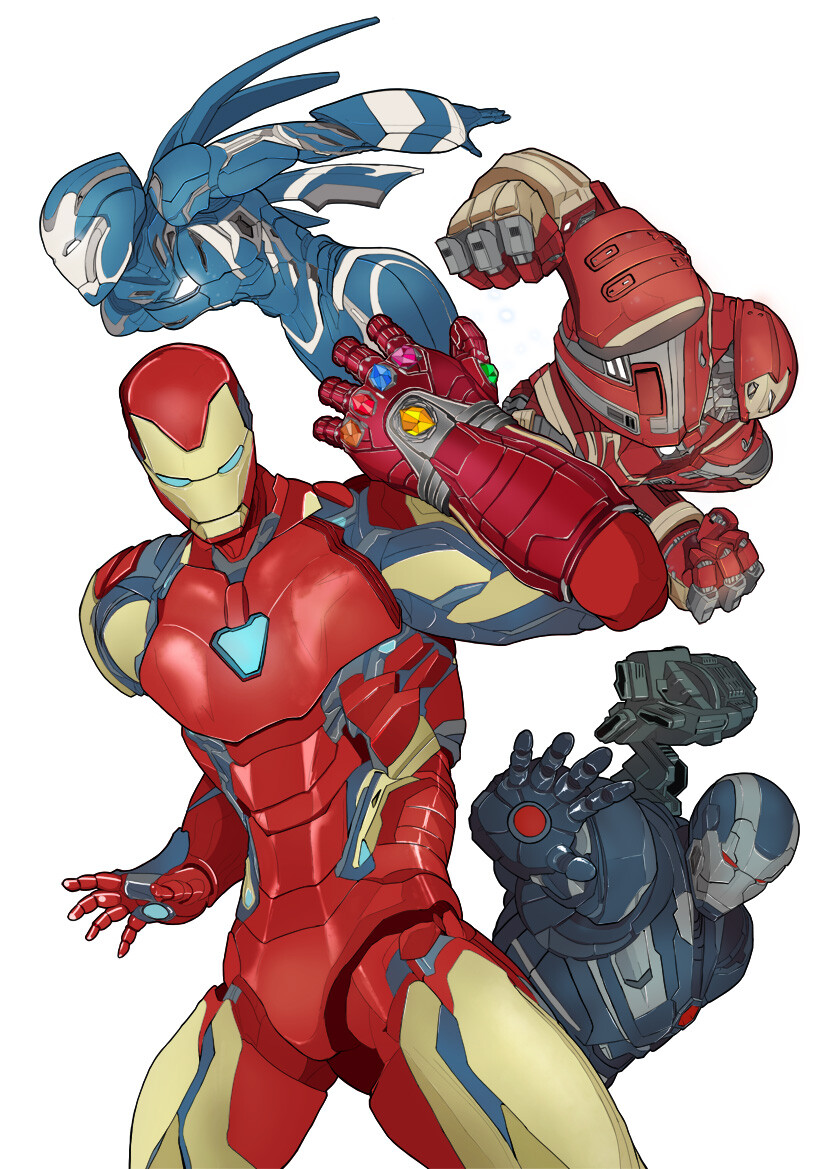 how to draw iron man war machine