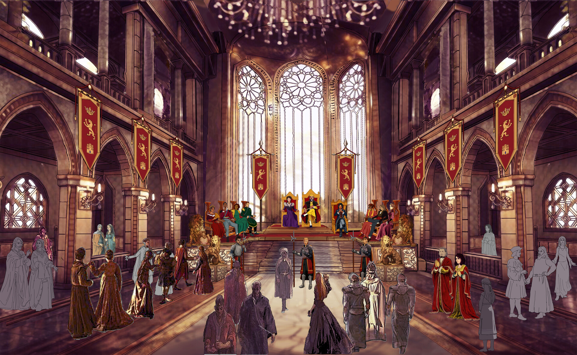 Jesse Wood - Throne Room scene