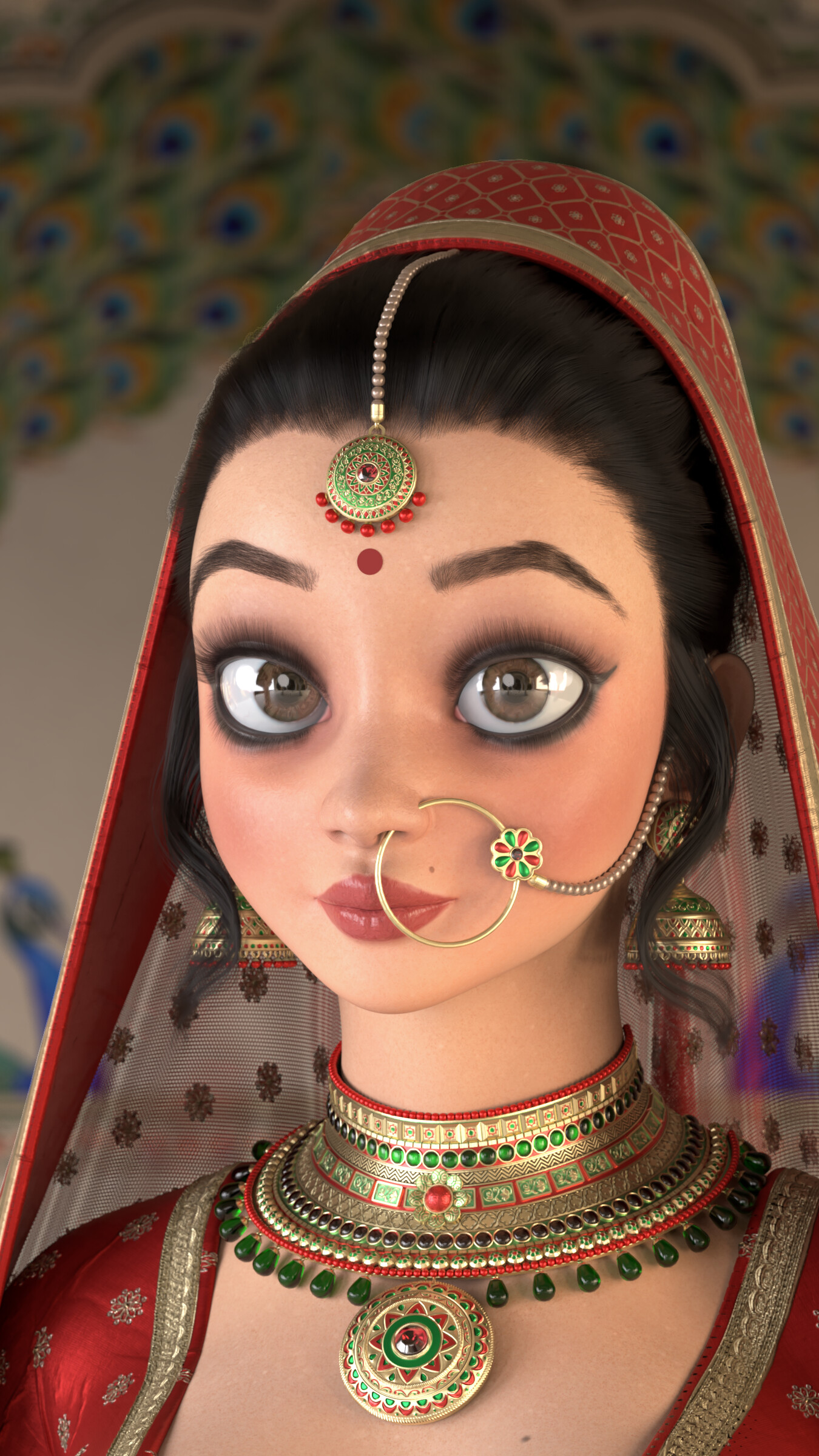 Rohan Bhargava - Conceptual Stylised Character - Indian Princess Bhawani
