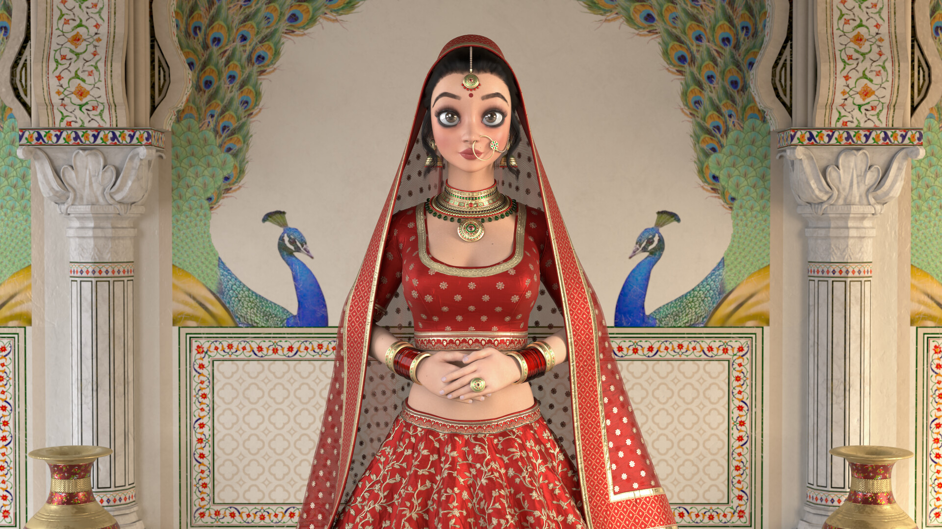 ArtStation - Conceptual Stylised Character - Indian Princess Bhawani