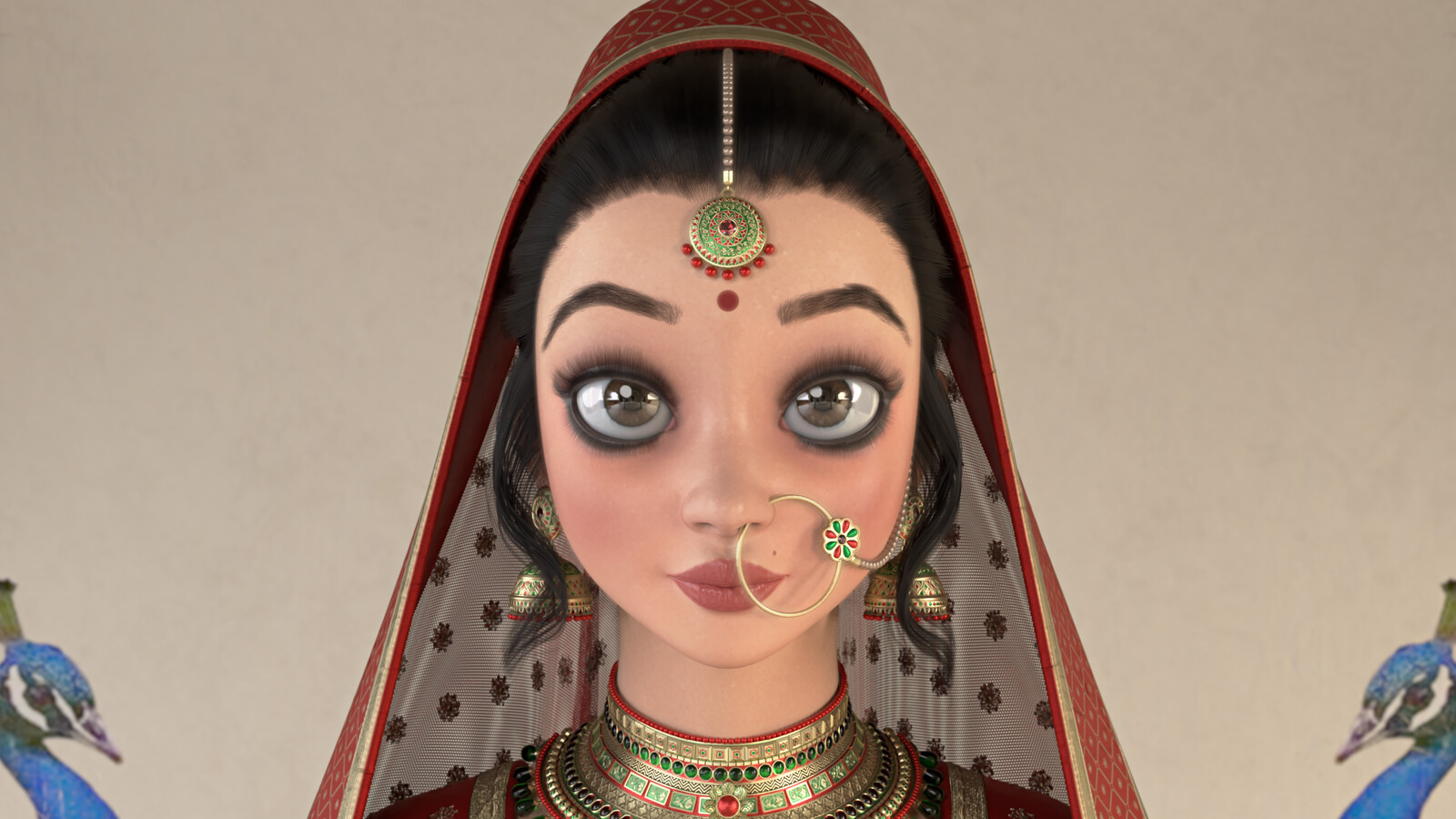 Rohan Bhargava - Conceptual Stylised Character - Indian Princess Bhawani