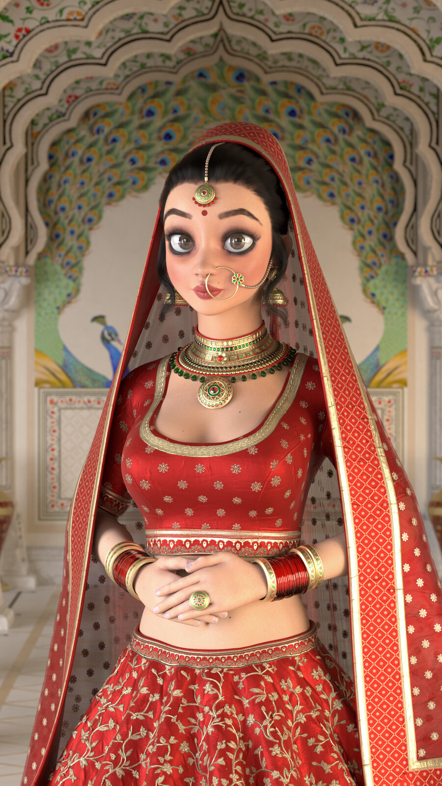 Rohan Bhargava - Conceptual Stylised Character - Indian Princess Bhawani